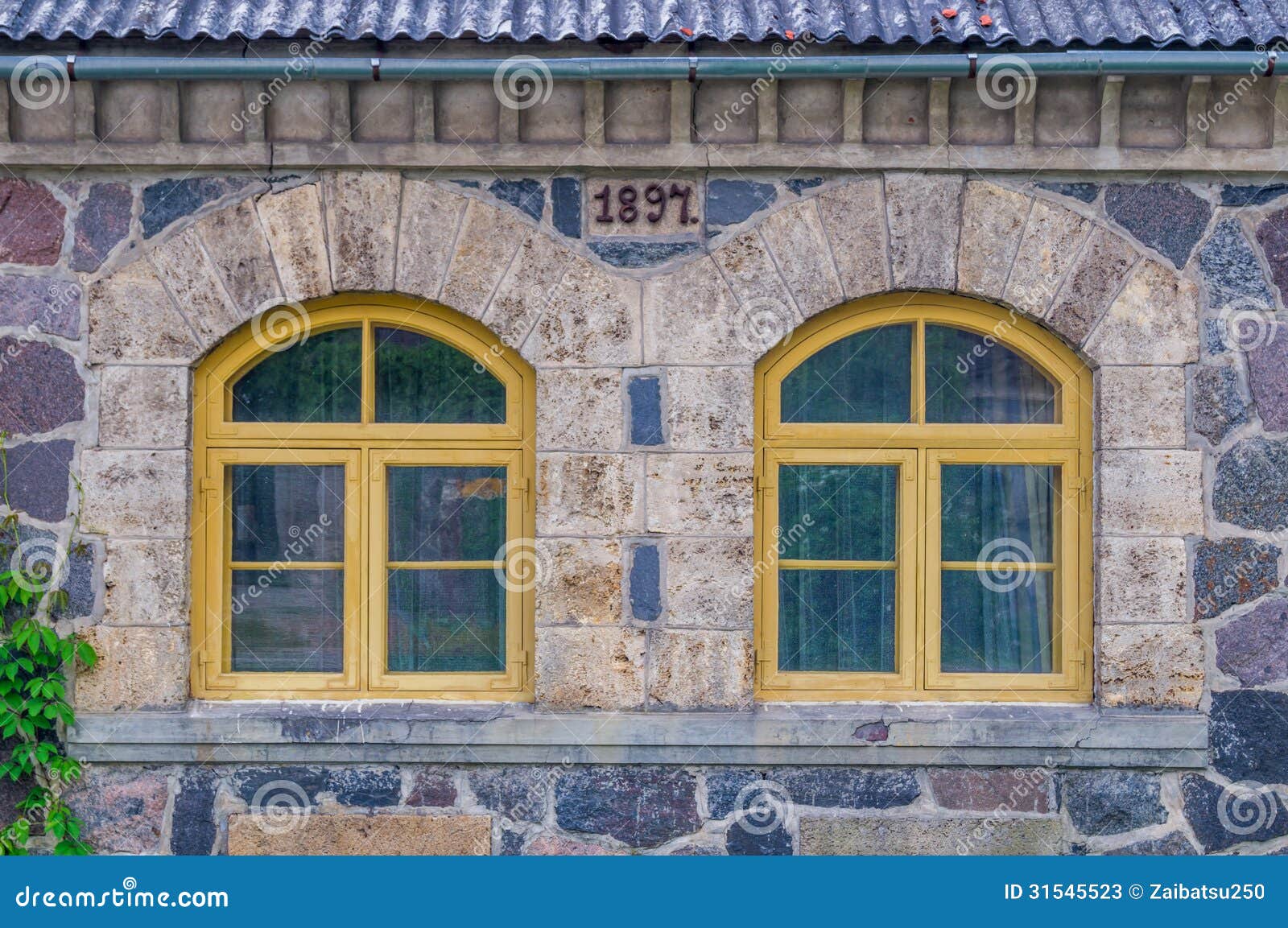 Old windows stock image. Image of country, painted, house - 31545523