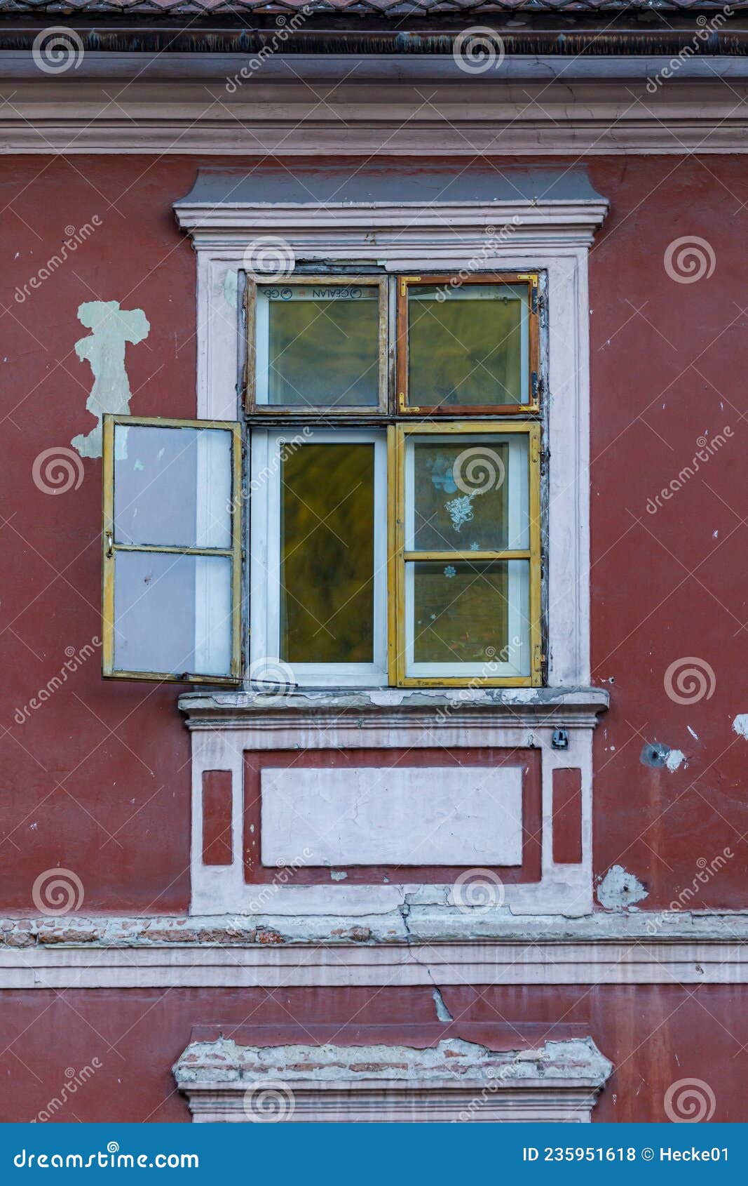 Old Windows in the Building Stock Photo - Image of facade, town: 235951618
