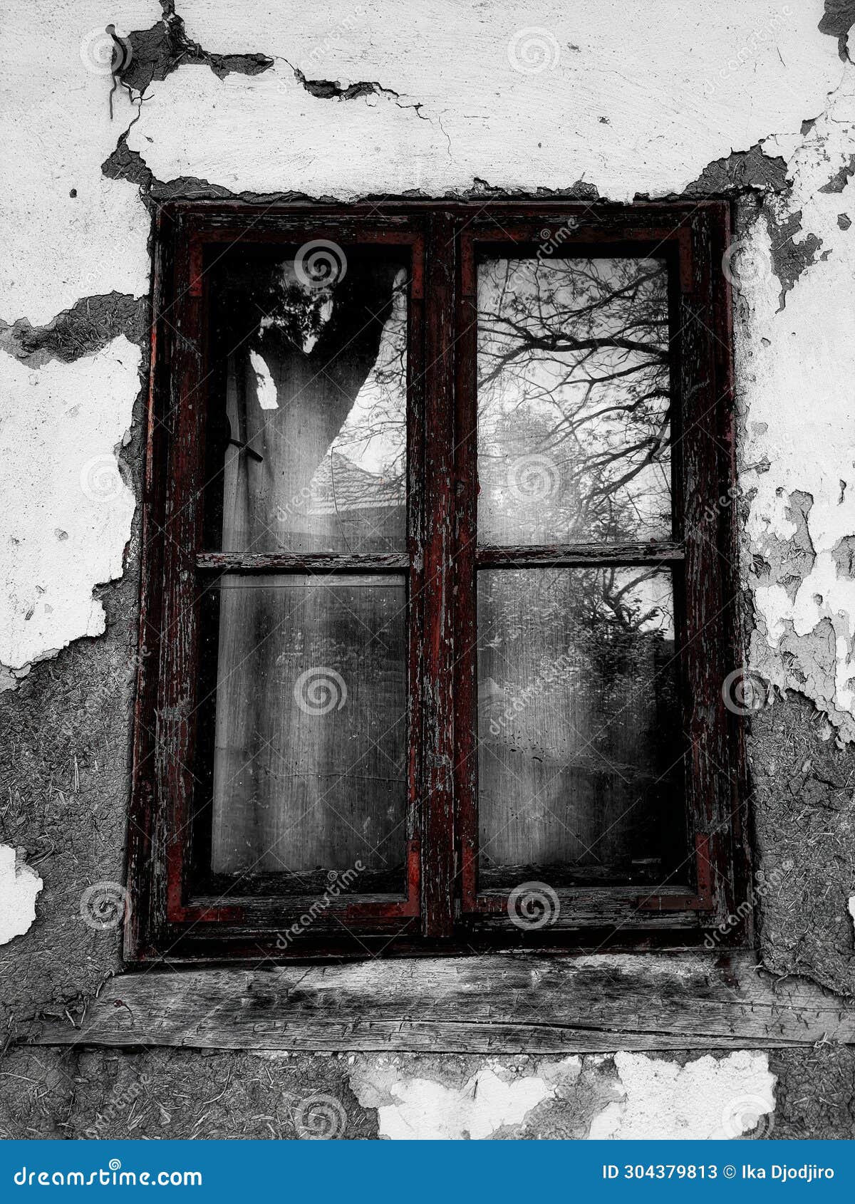 Weathered window stock image. Image of color, building - 304379813