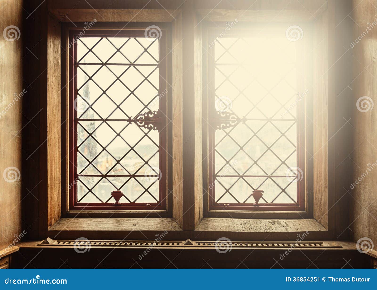 Old Windows with Lens Flare Stock Image - Image of lens, inside: 36854251