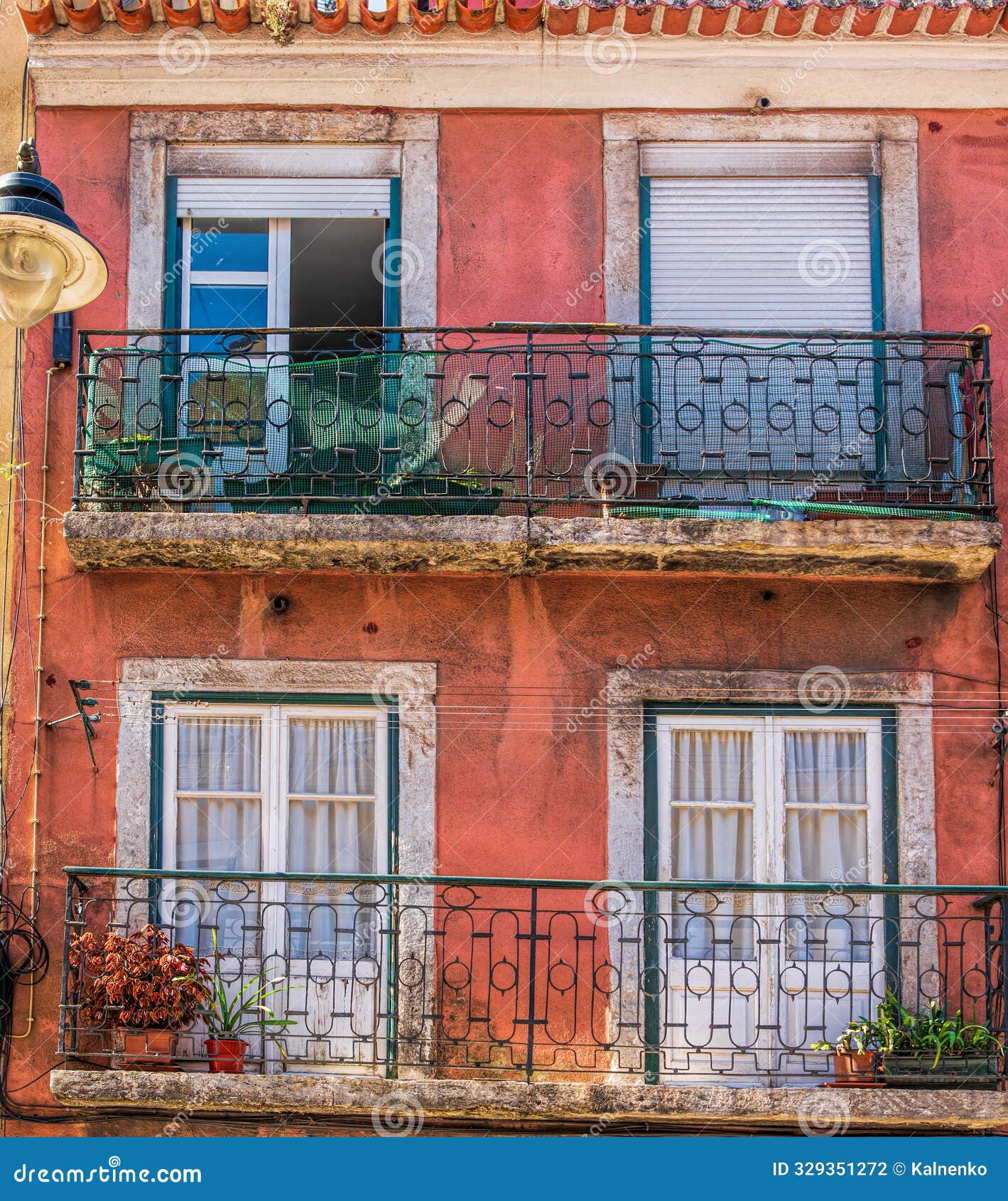 Old Windows Typical of Portuguese Buildings Stock Photo - Image of ...