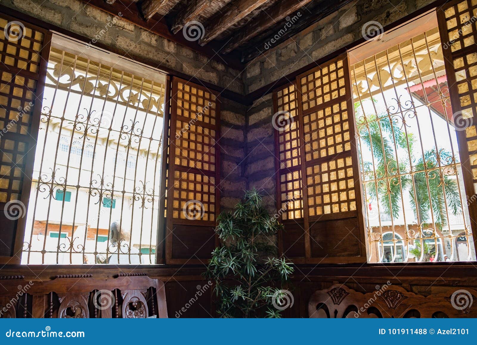 Capiz Mother Of Pearl Window Surface Detail Royalty-Free Stock Photo ...