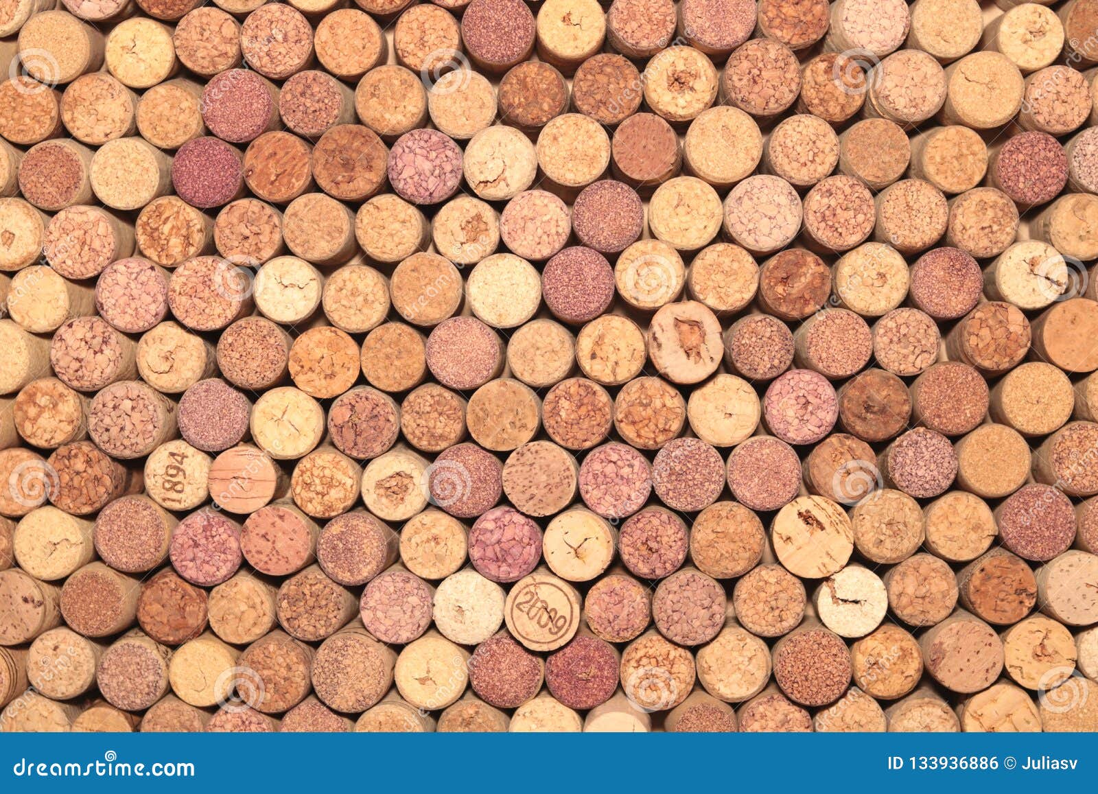 Old Wine Corks from Red Wine among Used Wine Corks Abstract Brown Cork ...
