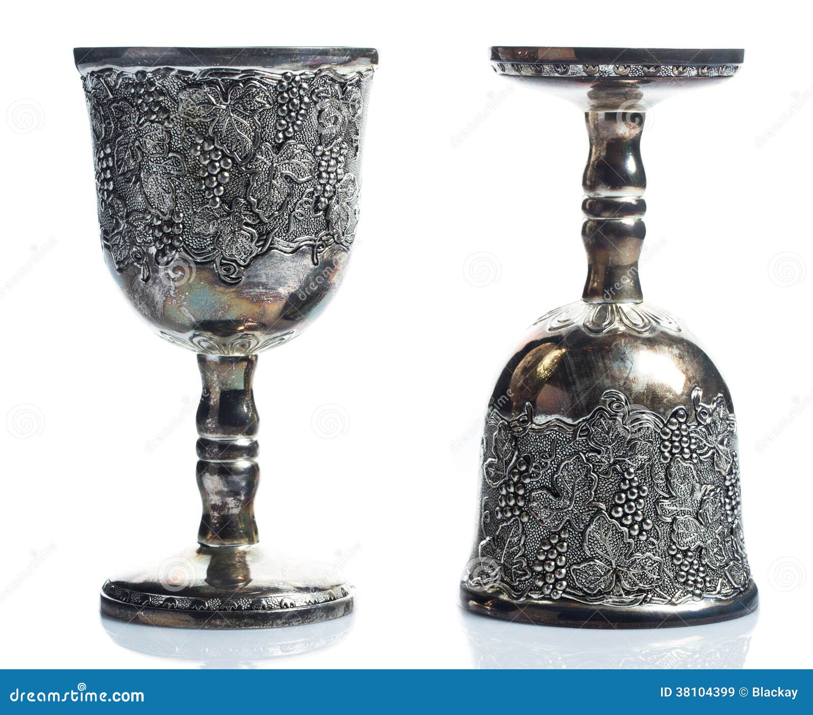 Old wine goblets stock image. Image of steel, ornate - 38104399