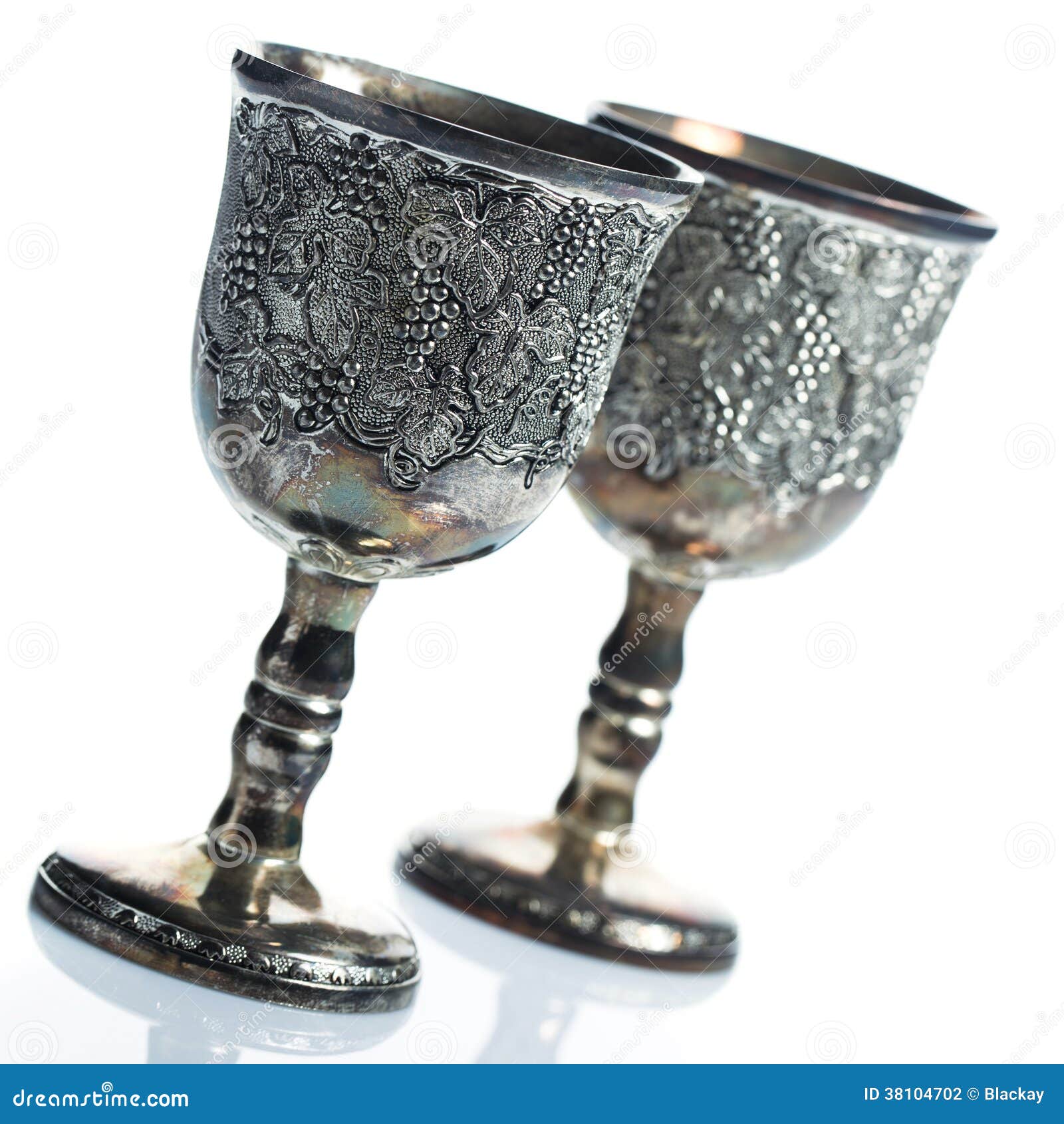 Old wine goblets stock photo. Image of isolated, antique - 38104702