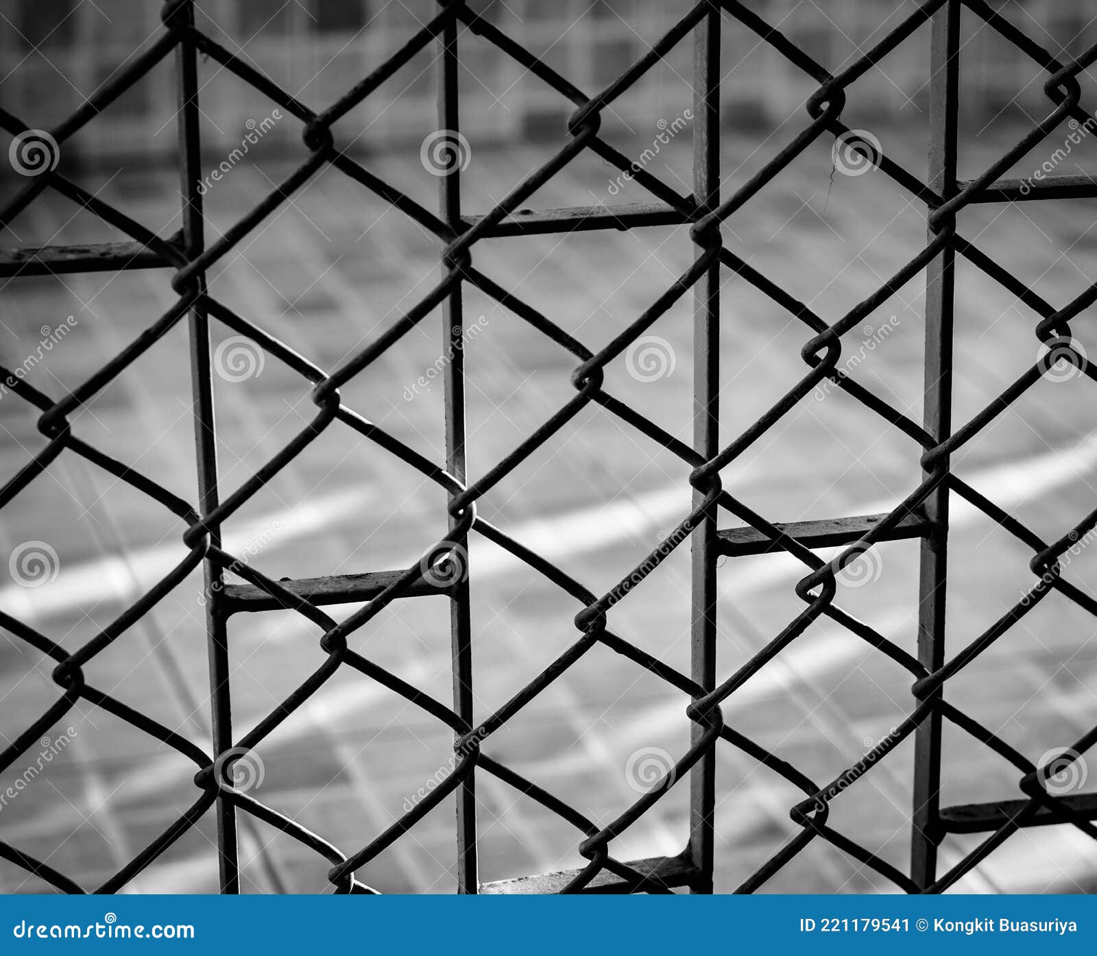 Old Wire Mesh of Cage with Light and Shadows Stock Image - Image of ...