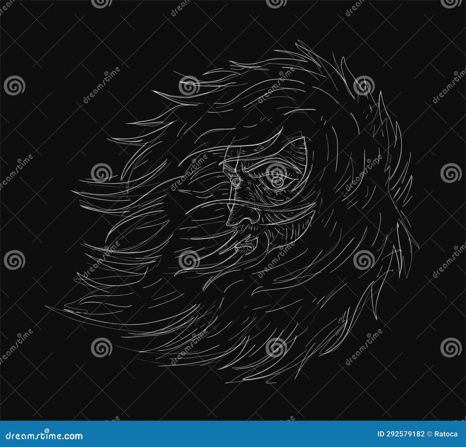 Wise Man Draw Royalty-Free Stock Photography | CartoonDealer.com #117983267