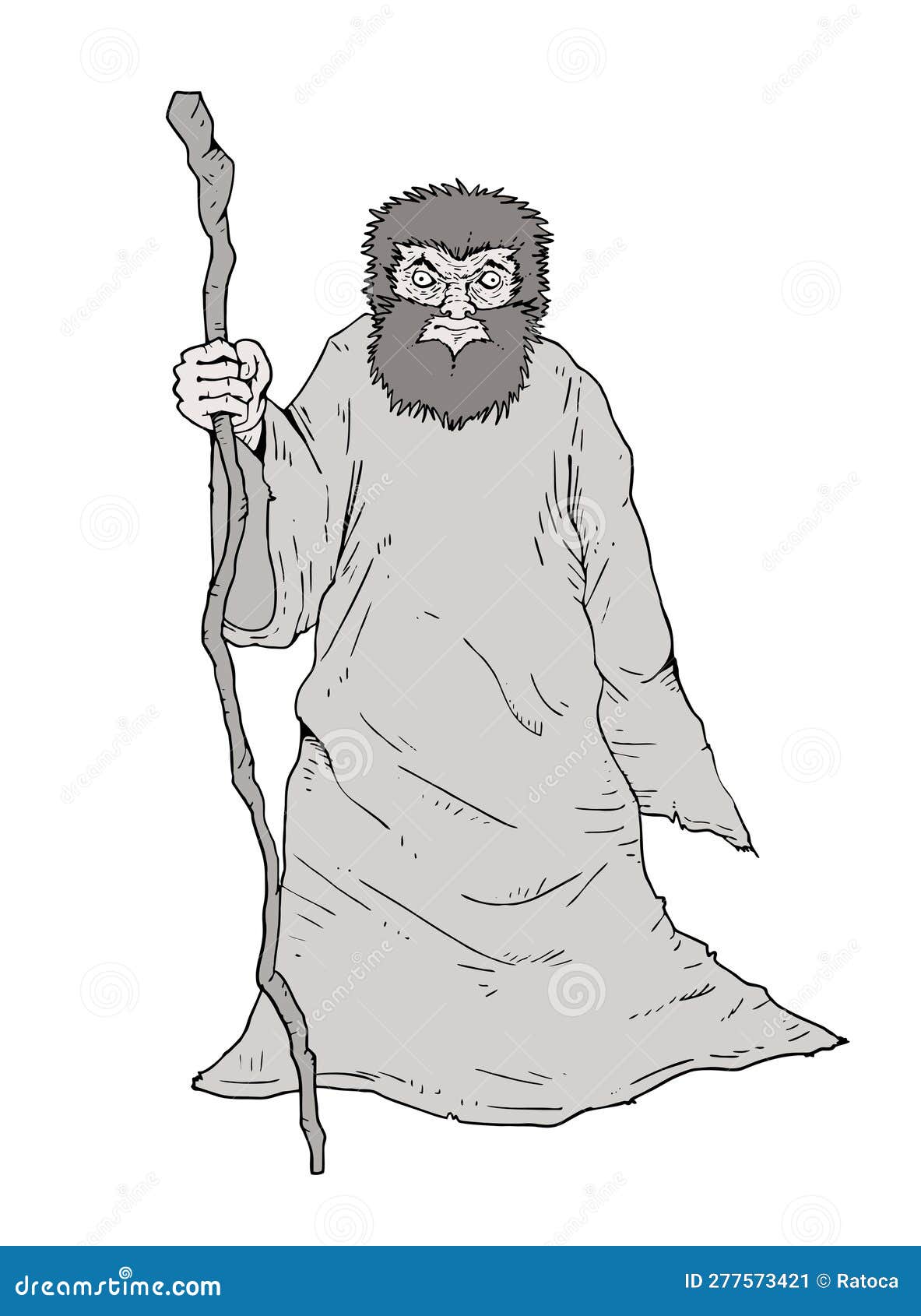 Wise Man Draw Royalty-Free Stock Photography | CartoonDealer.com #117983267