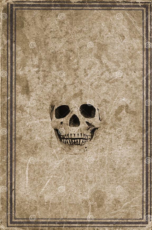 Old Book with a Skull on the Cover Stock Image - Image of creepy ...