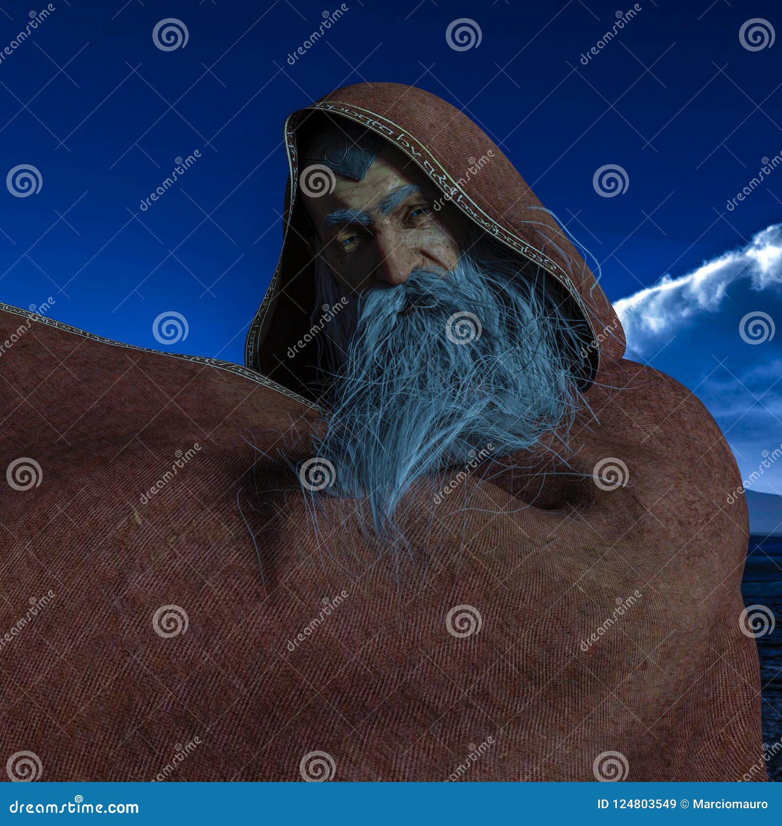 The old wizard stock illustration. Illustration of black - 124803549