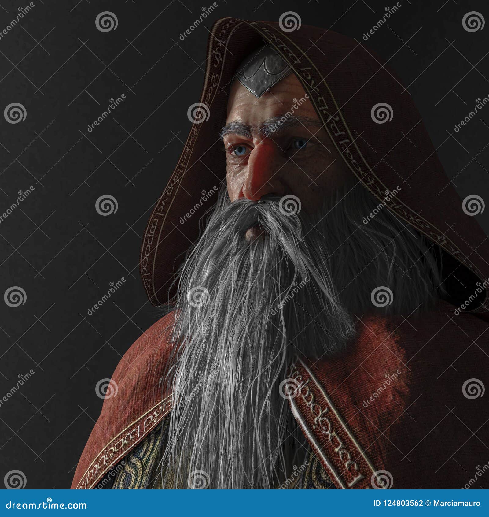 The old wizard stock illustration. Illustration of game - 124803562