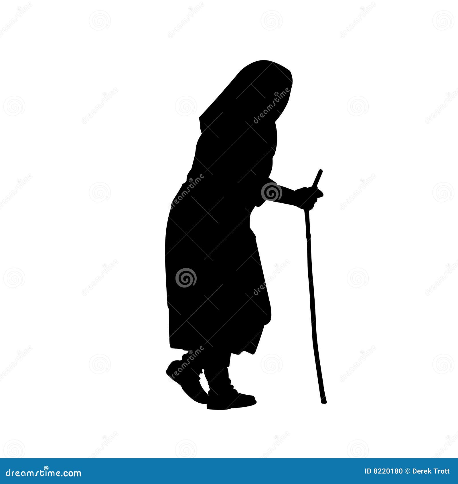 Old Woman Silhouette