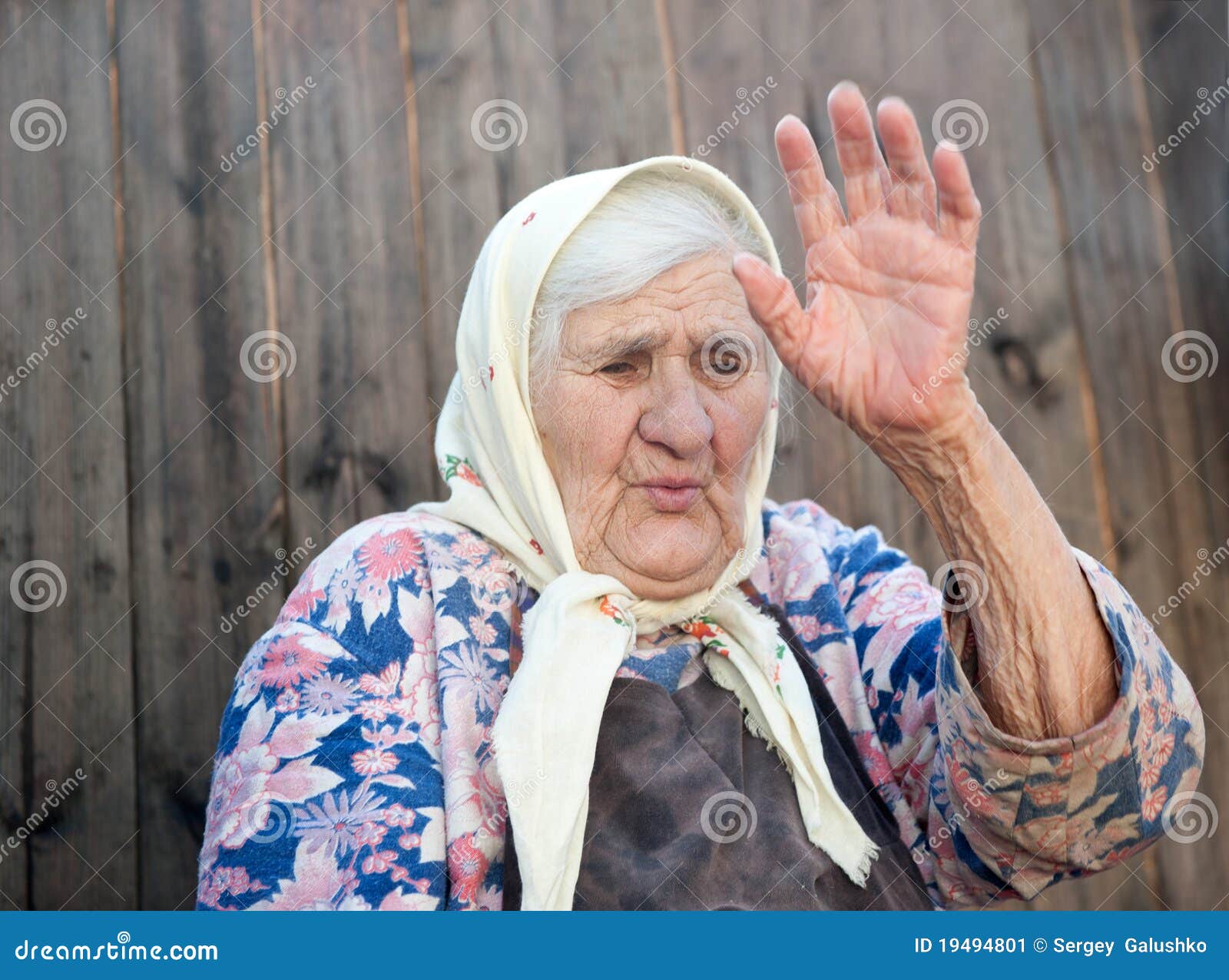 The Old Woman Age 84 Years Stock Image Image Of Crinkle 19494801