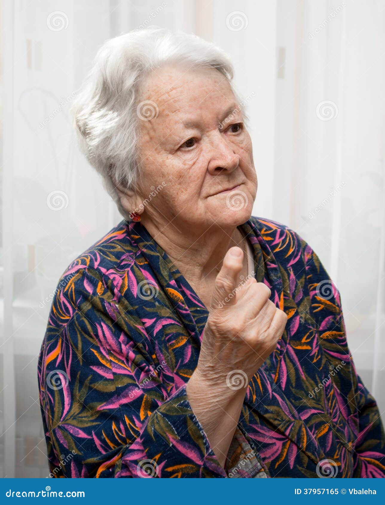 Old woman in angry gesture stock image. Image of anger - 37957165