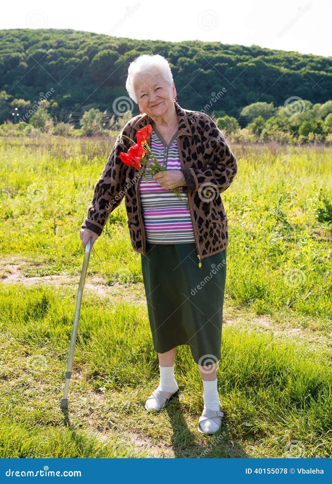Old woman stock photo. Image of caucasian, park, grandmother - 40155078