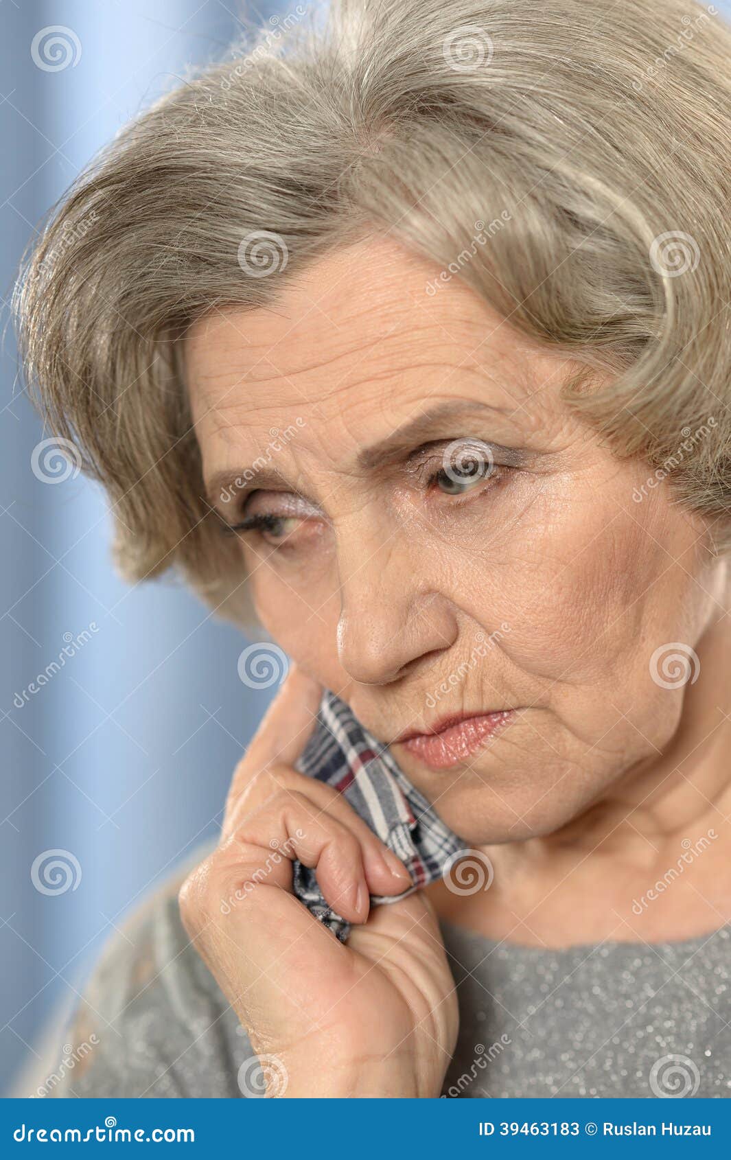 Old woman crying stock image. Image of female, healthy - 39463183