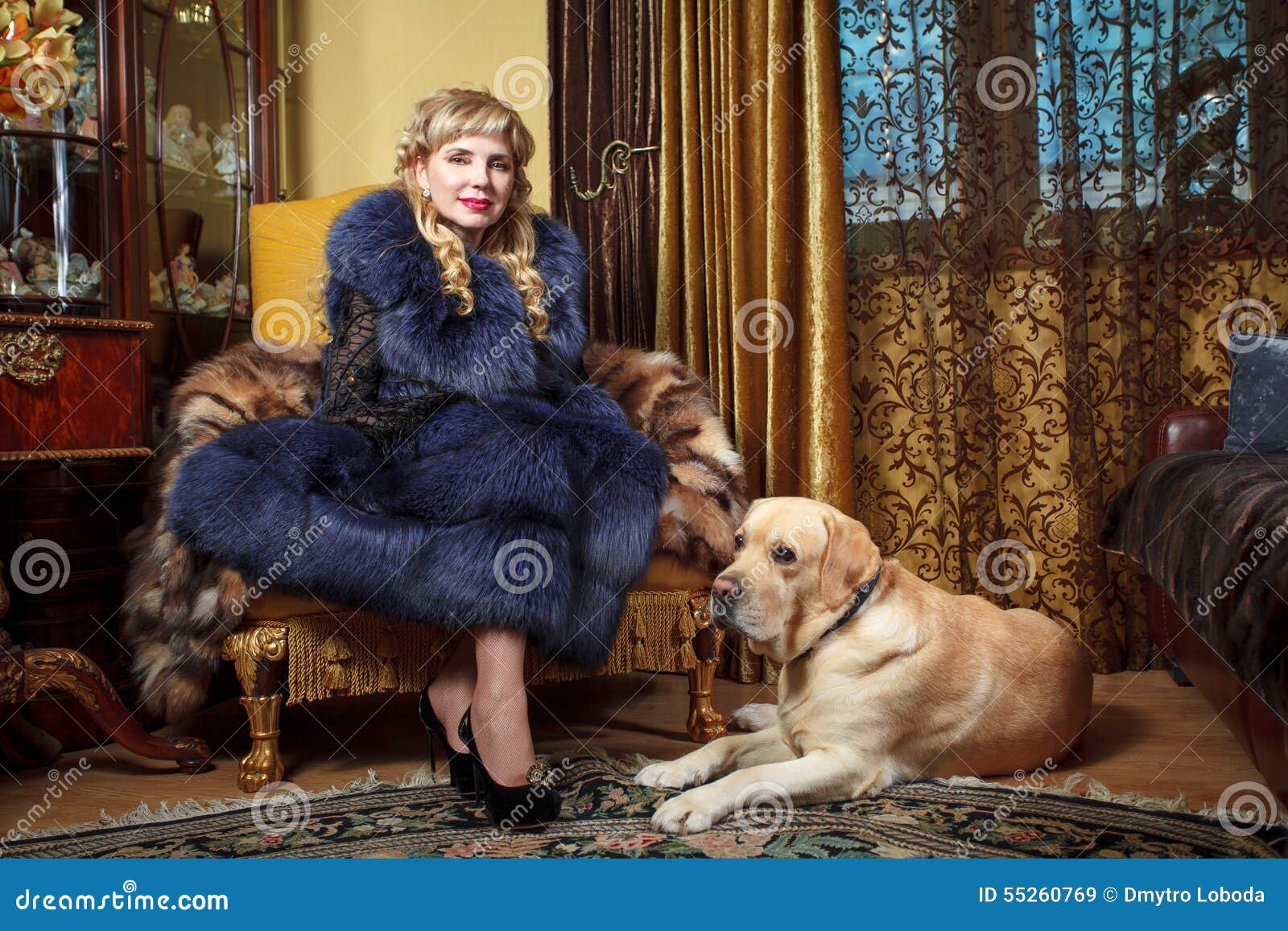Old woman with dog stock image. Image of fresh, lady - 55260769