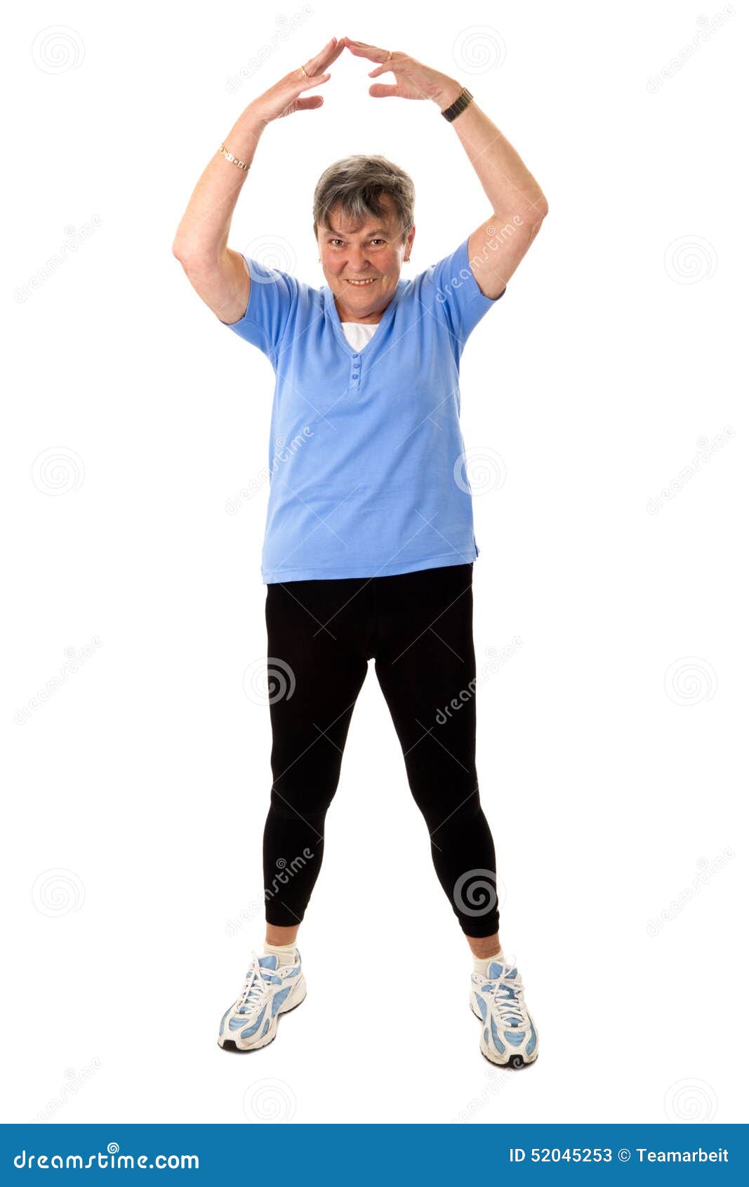Old woman exercising stock image. Image of sport, person - 52045253