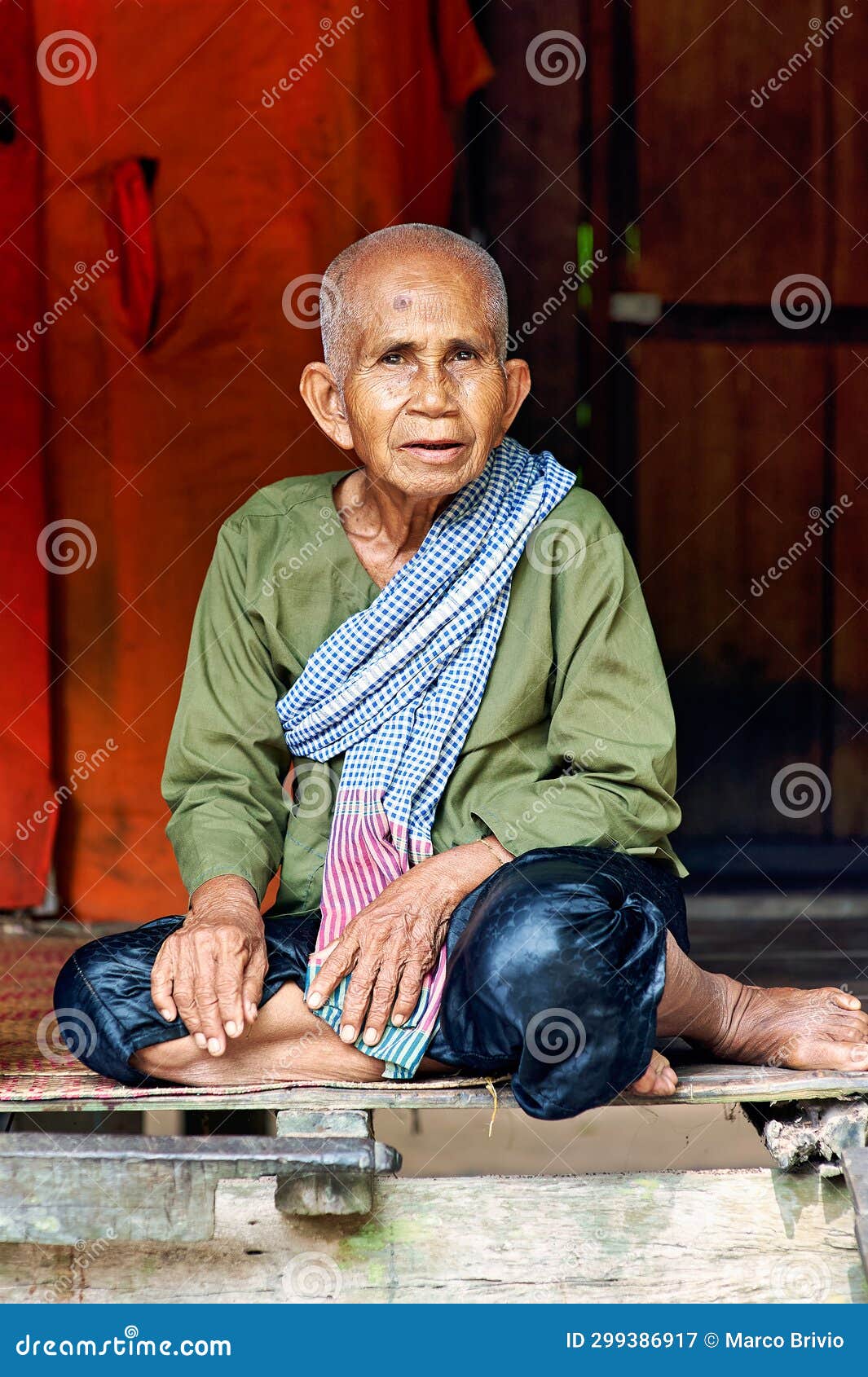 An Old Woman In Her Hut In Siem Reap Angkor Editorial Photography