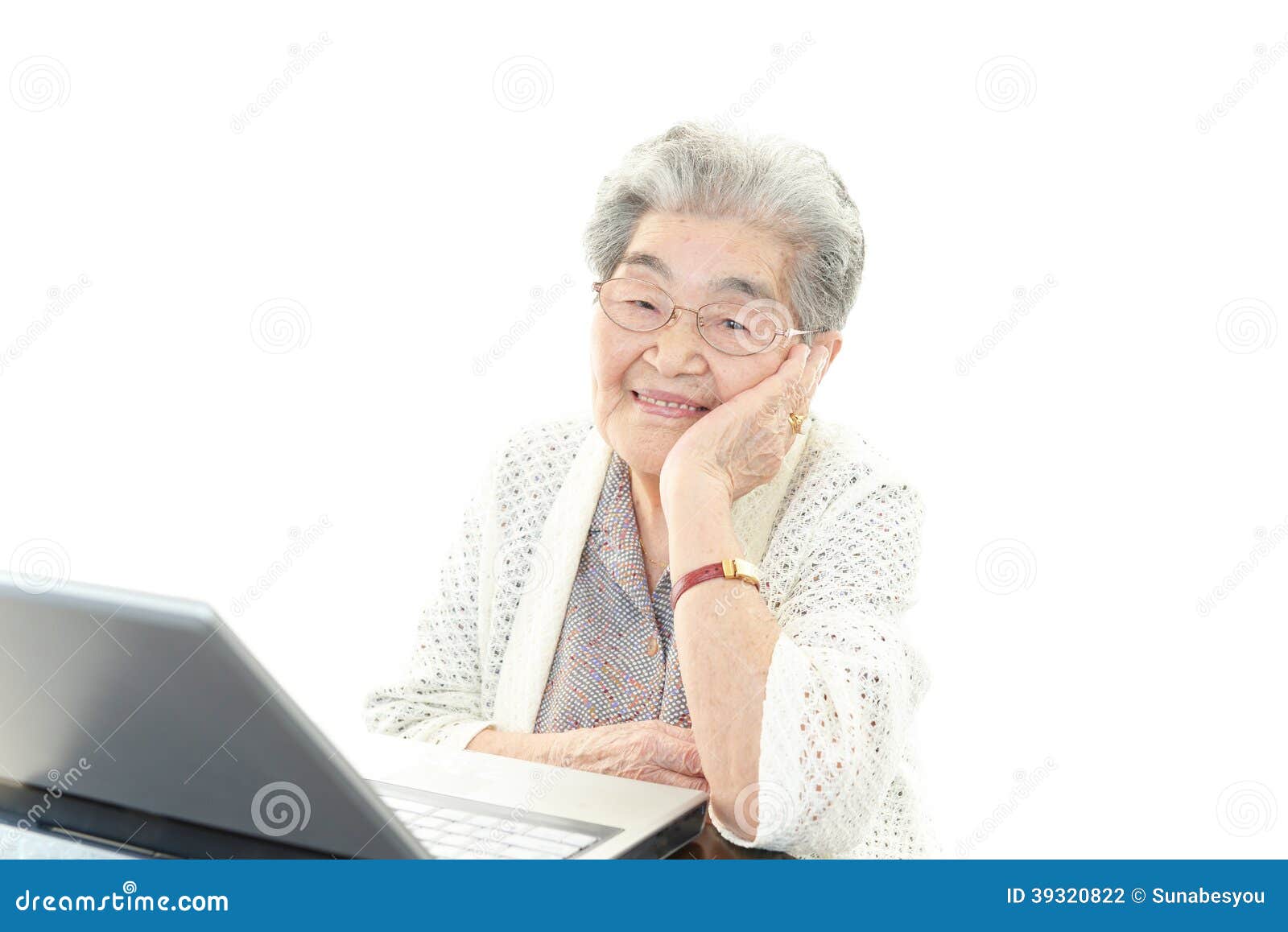 Old woman with a notebook stock photo. Image of friendly - 39320822