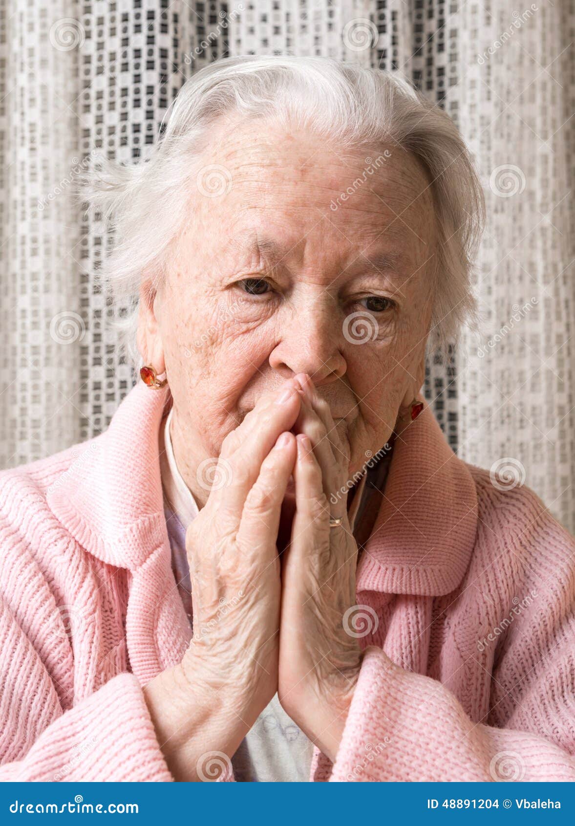 Old woman stock photo. Image of prayer, parent, praying - 48891204