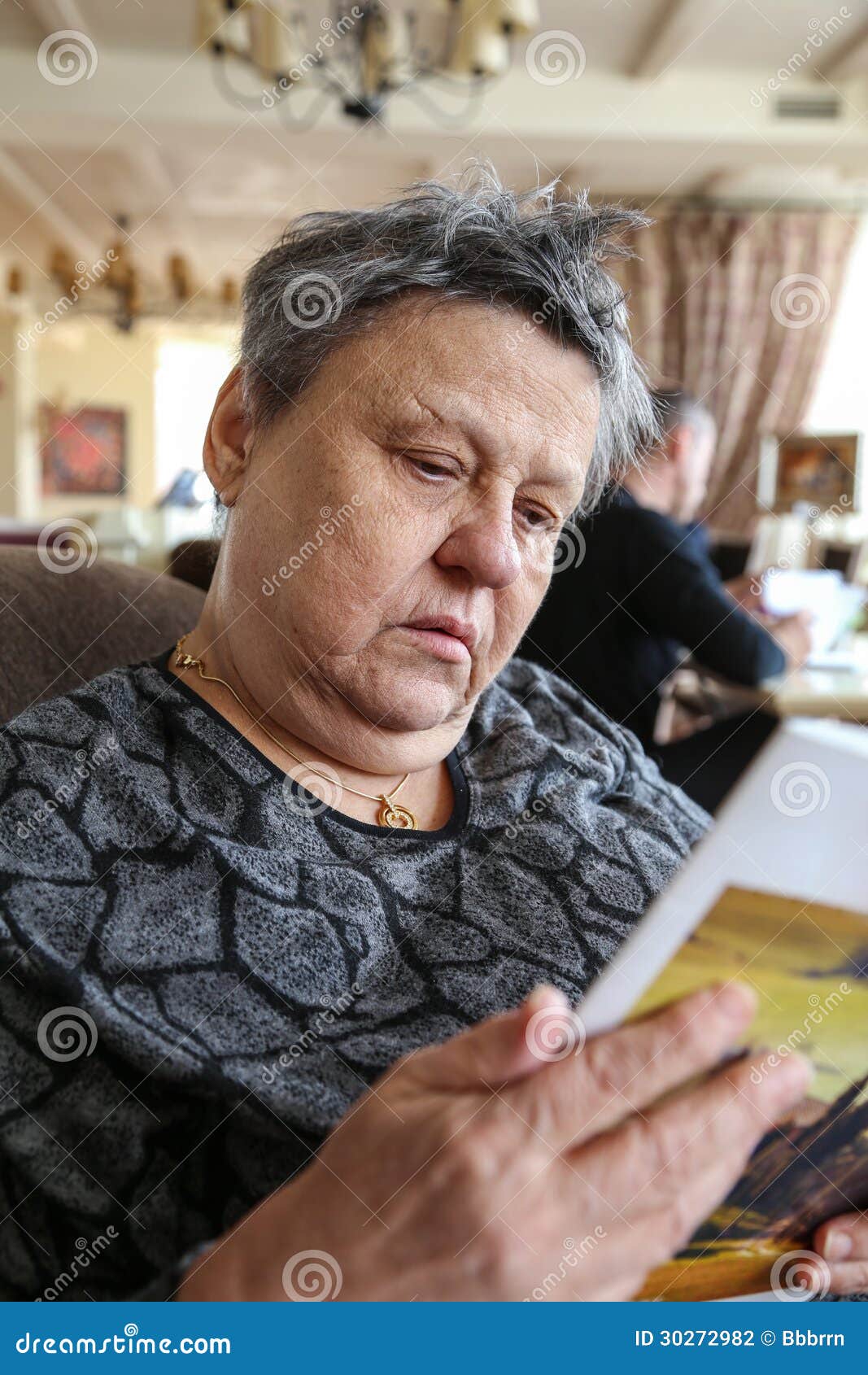 Woman reading magazine stock photo. Image of magazine - 30272982