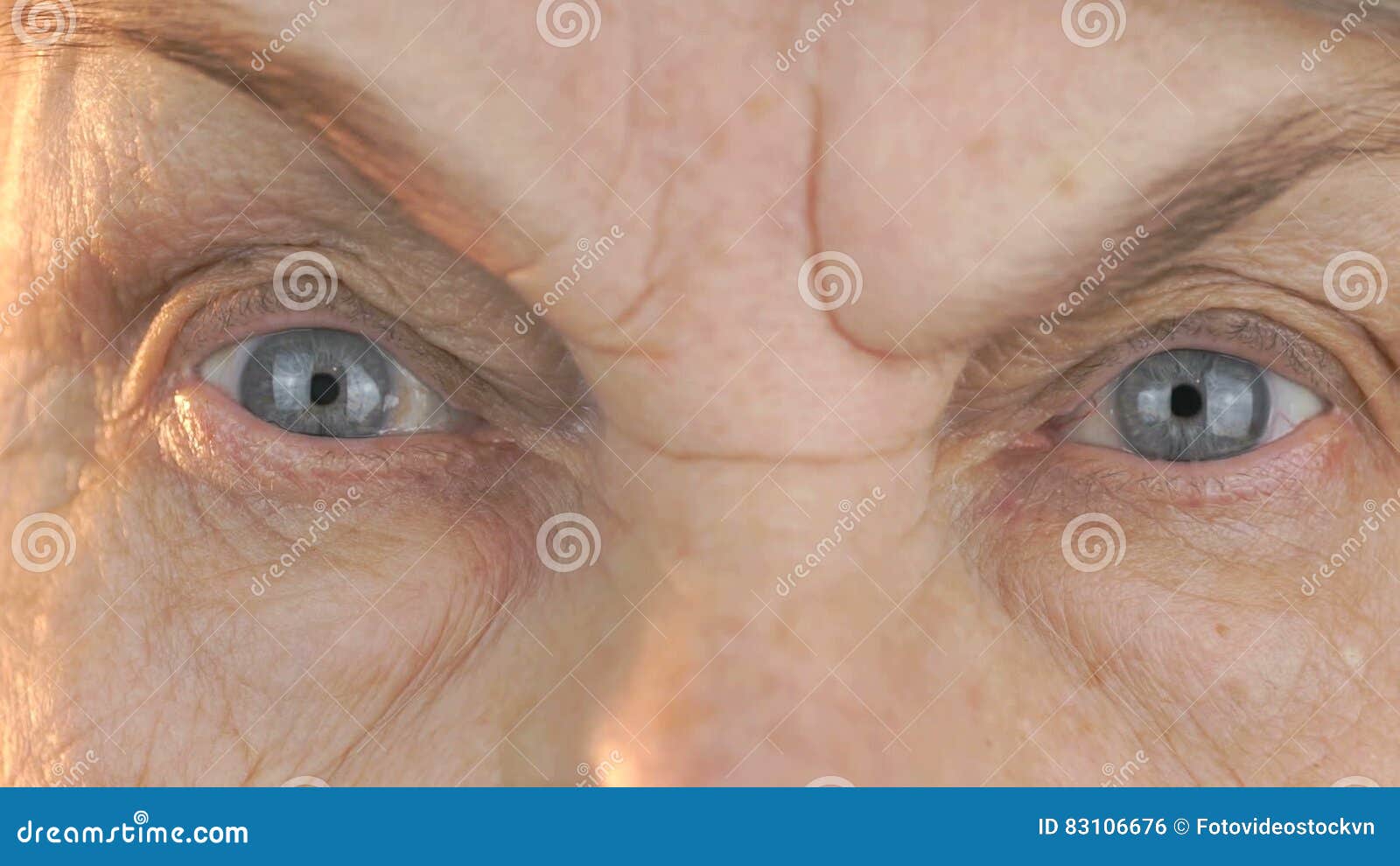 Old Woman`s Face with Tired Expression of Face Stock Footage - Video of ...