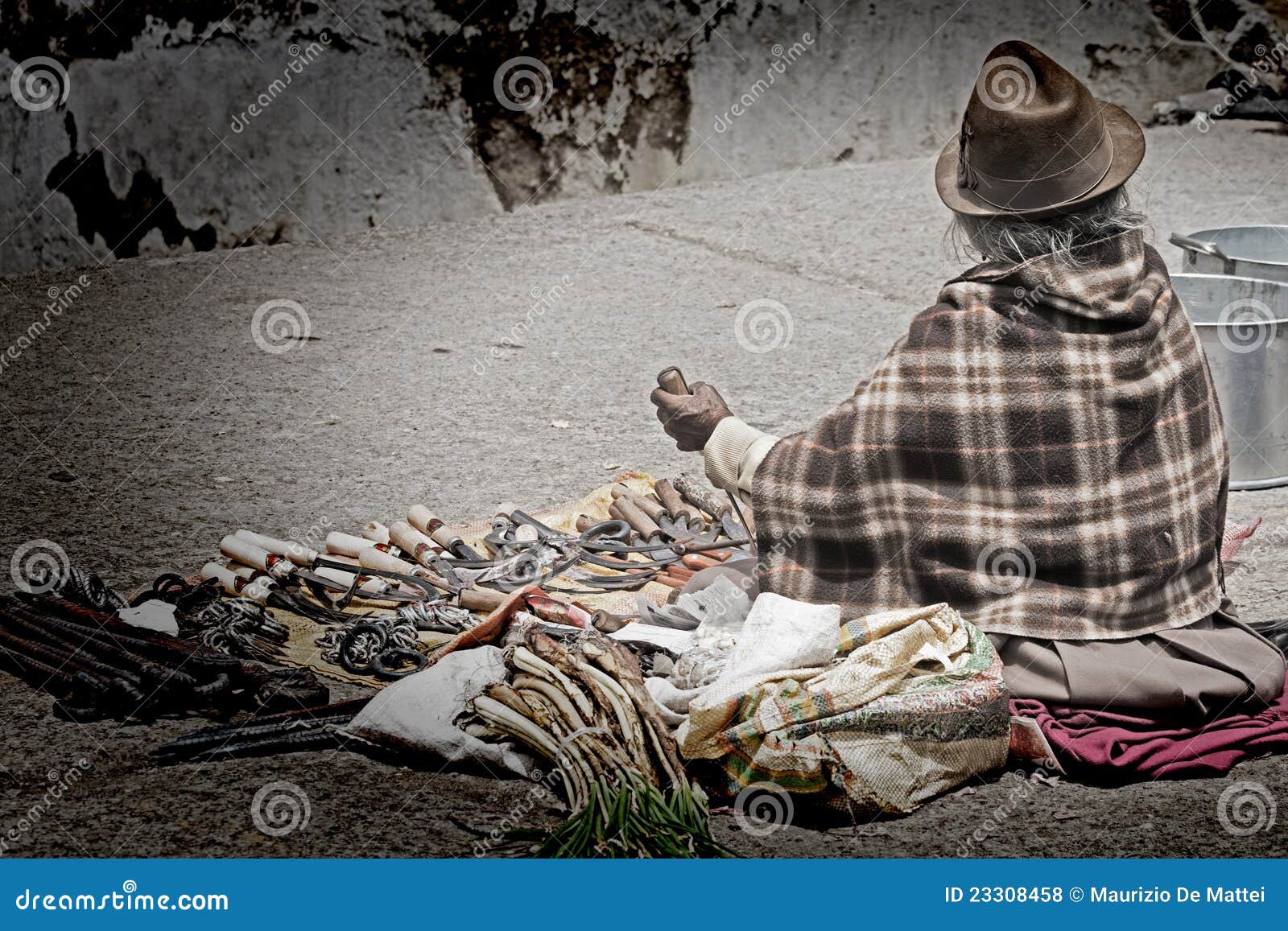 An Old Woman Selling Tools and Hardware Items Editorial Stock Photo ...