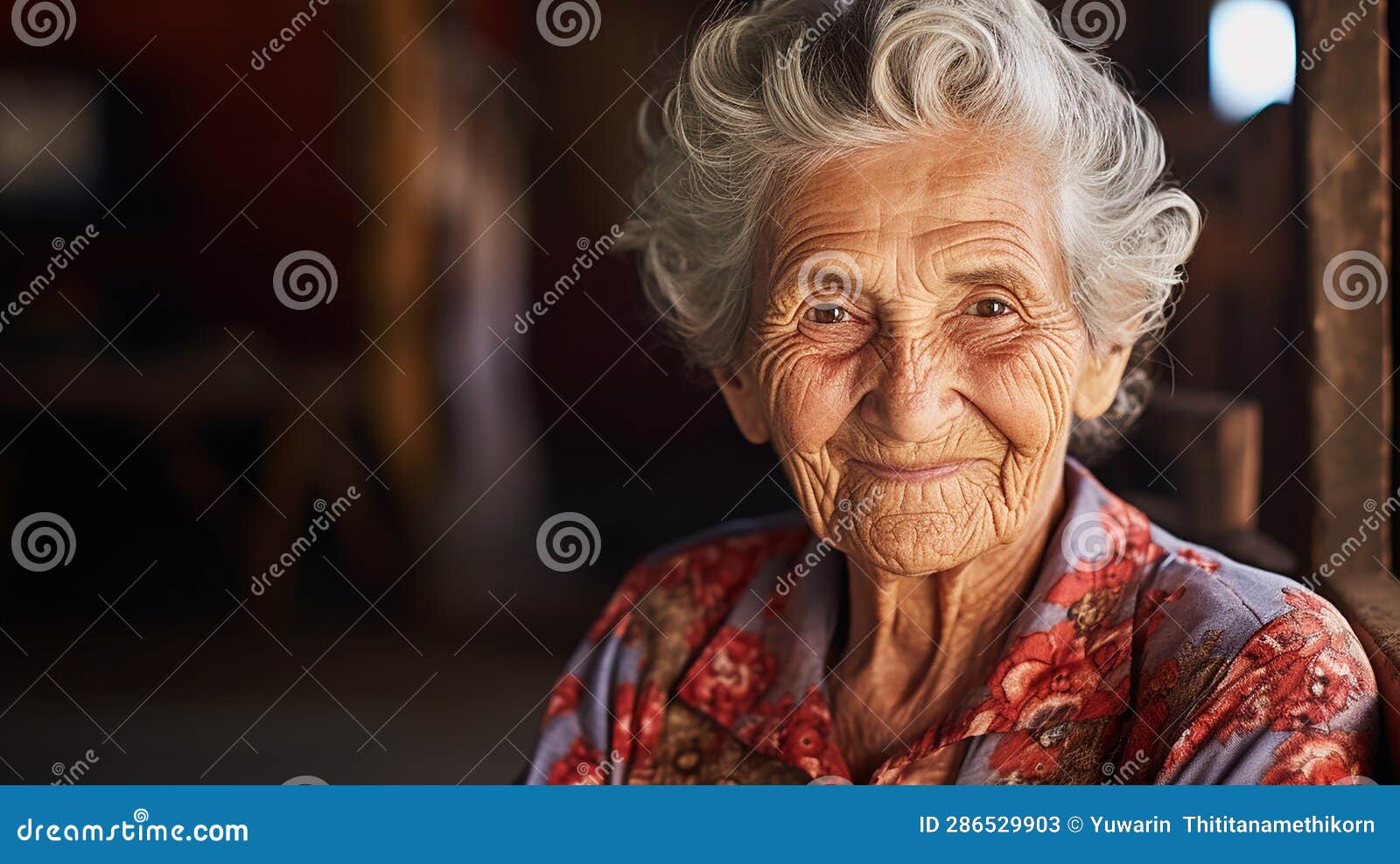 Old Woman Smiling Happily in the Morning. Generative AI Stock ... Old Woman Smiling Happily in the Morning. Generative AI Stock ...
