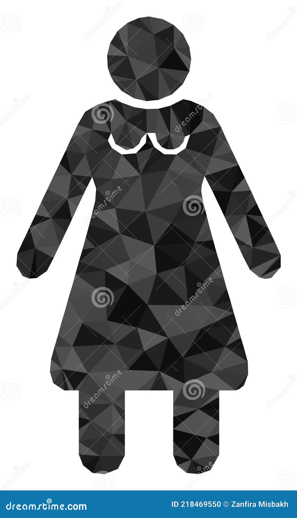 Woman Triangle Icon. Female Sign For Restroom. Girl WC Pictogram For ...