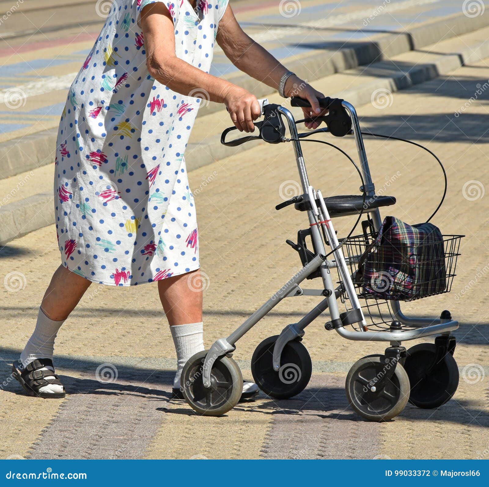 Old Woman Walks with a Walker Stock Photo - Image of senior, street ... Old Woman Walks with a Walker Stock Photo - Image of senior, street ...