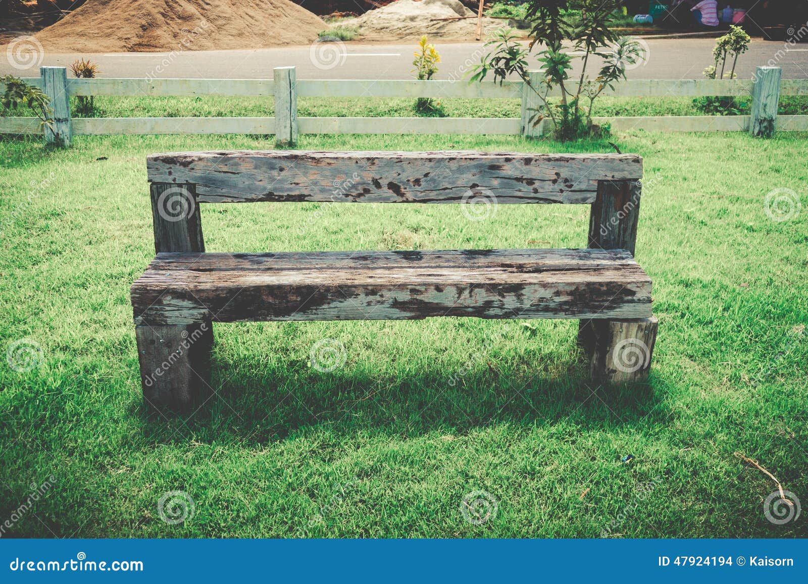 Old wood bench retro style stock photo. Image of scene - 47924194