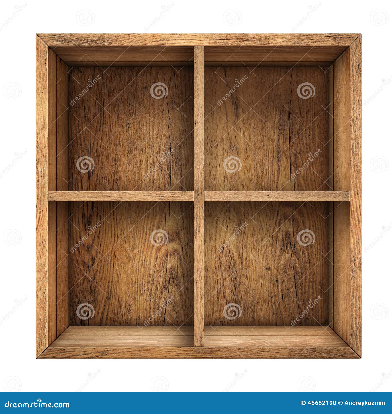 Old Wood Box or Drawer Top View Isolated Stock Photo - Image of ...