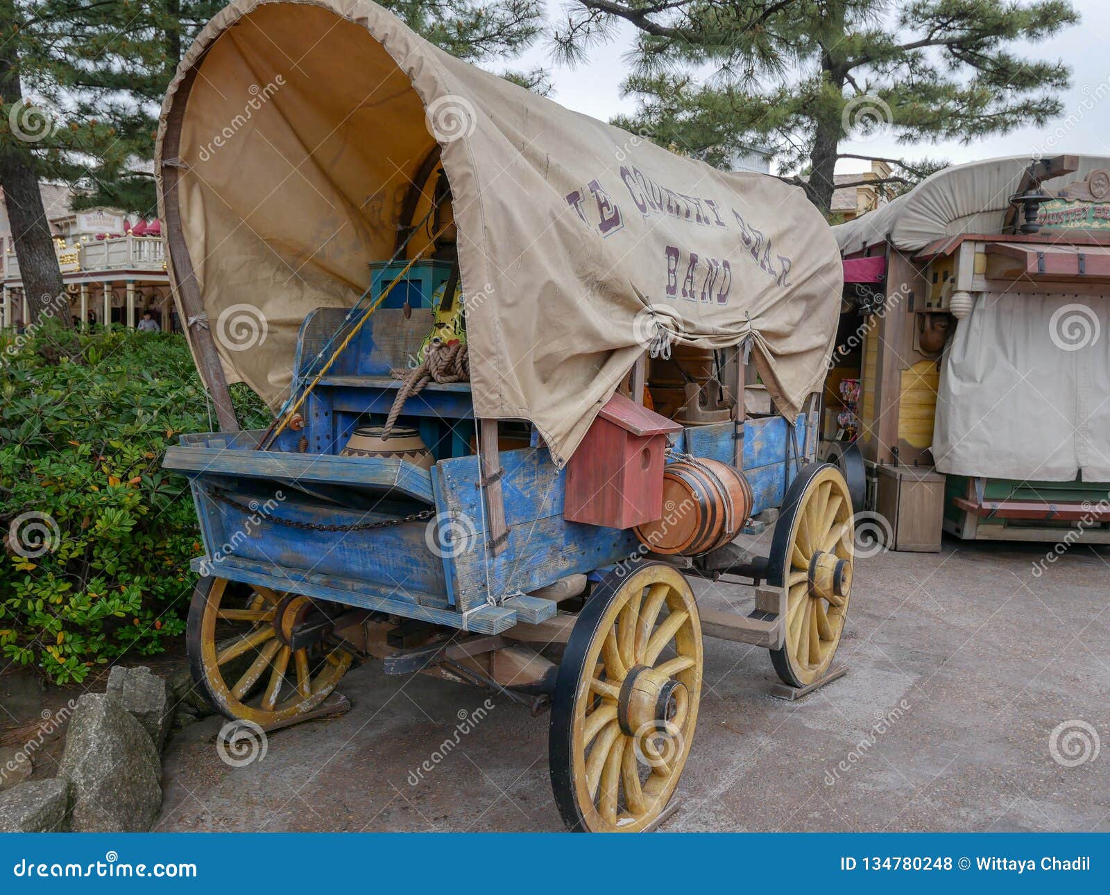 An Old Covered Wagon and Instrument, Tool, Device, Gadget, Machine ...