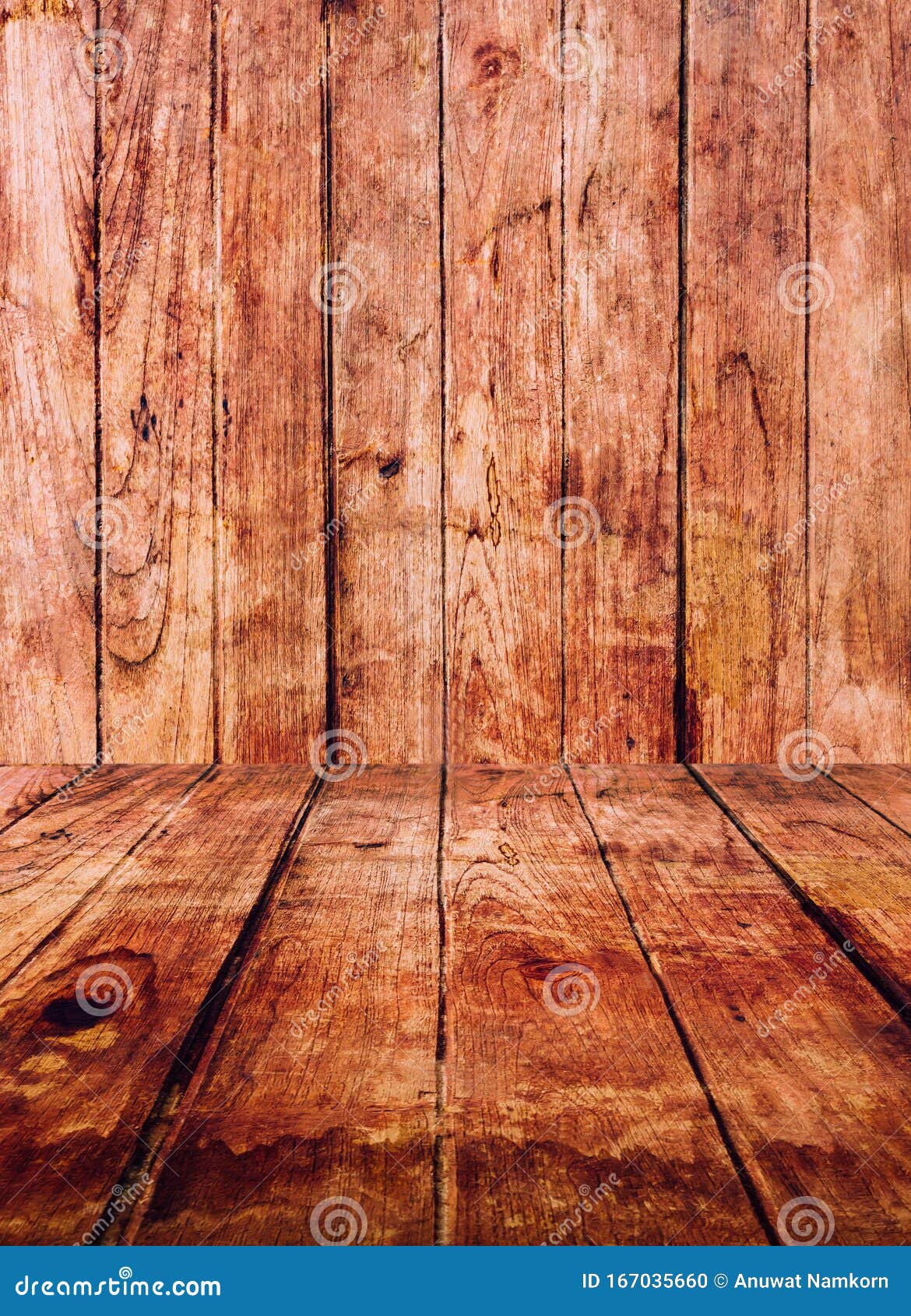 Old Wood Floor and Wall Texture Stock Photo - Image of light, empty ...