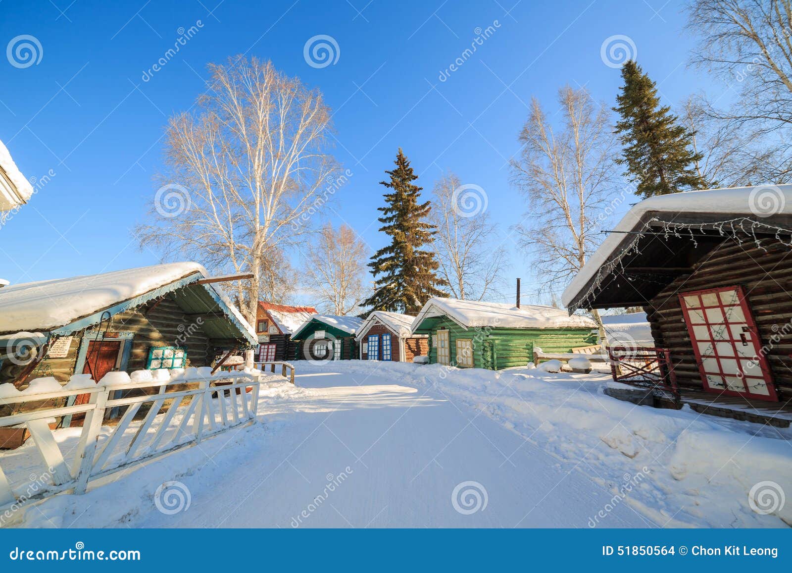 Old wood house at snow day stock photo. Image of snow - 51850564