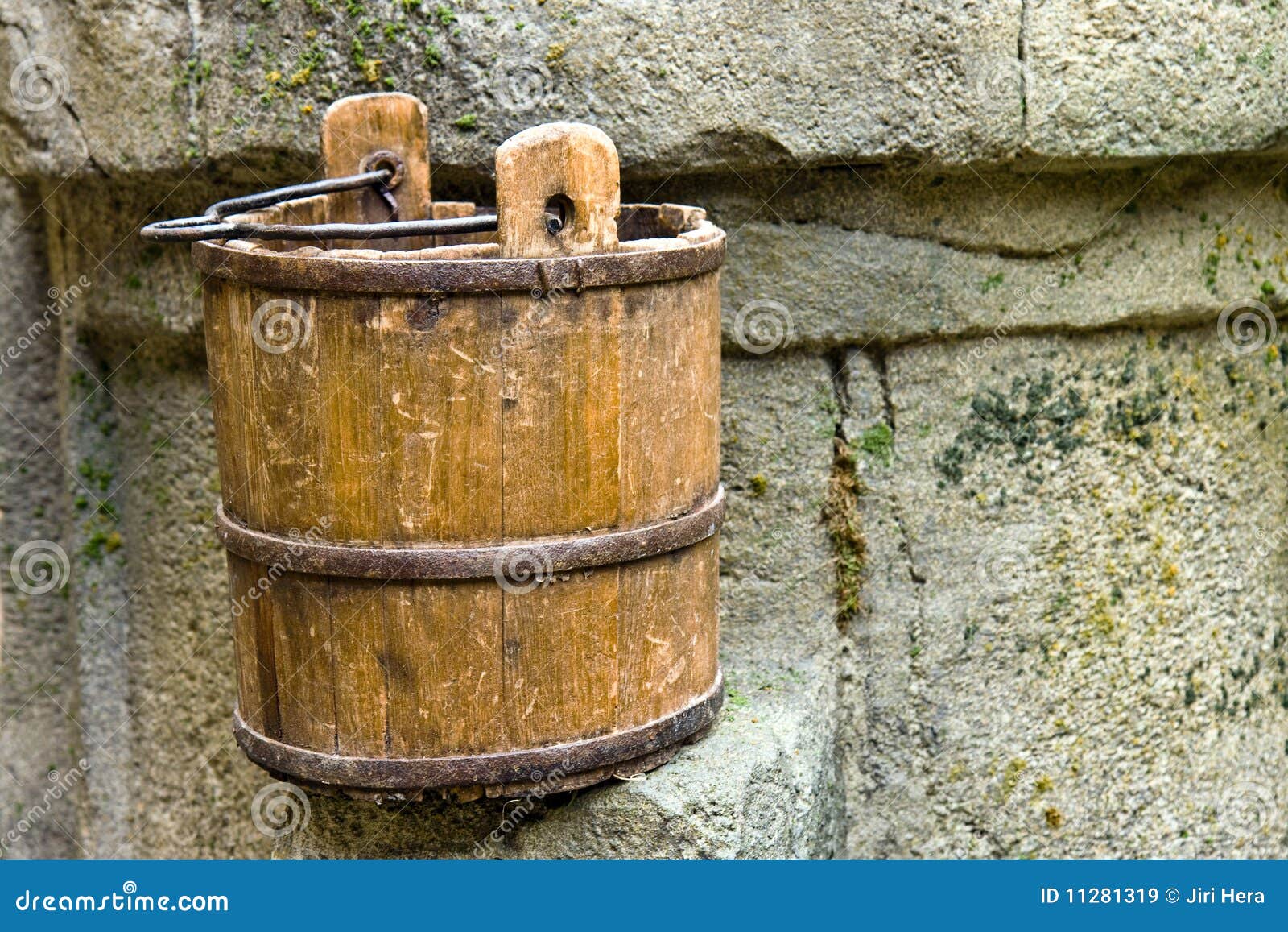 Old wood pail stock image. Image of plank, country, history - 11281319