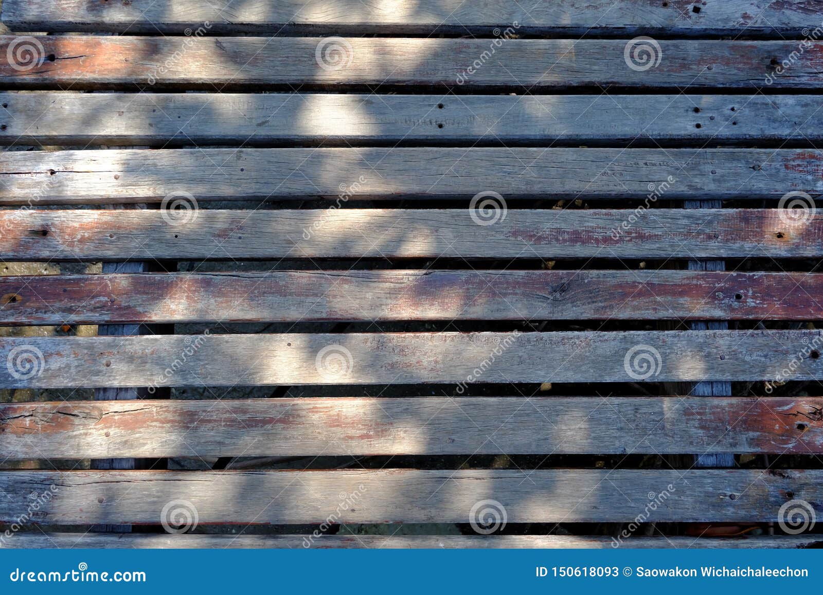Old Wood Panels of a Pathway for Background Texture Stock Image - Image ...