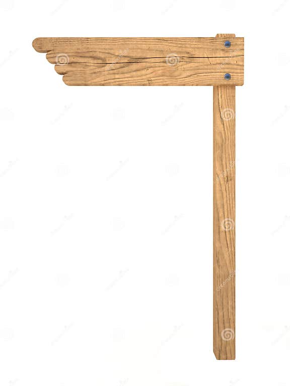 Old wood sign stock illustration. Illustration of post - 11801146