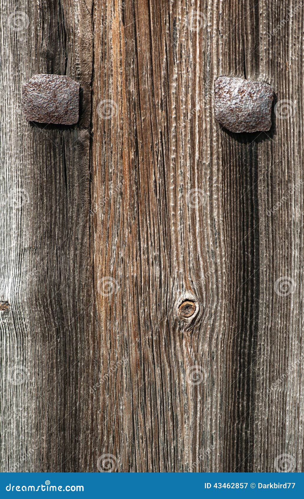 Old Wood Texture with Metal Elements Stock Image - Image of grain ...
