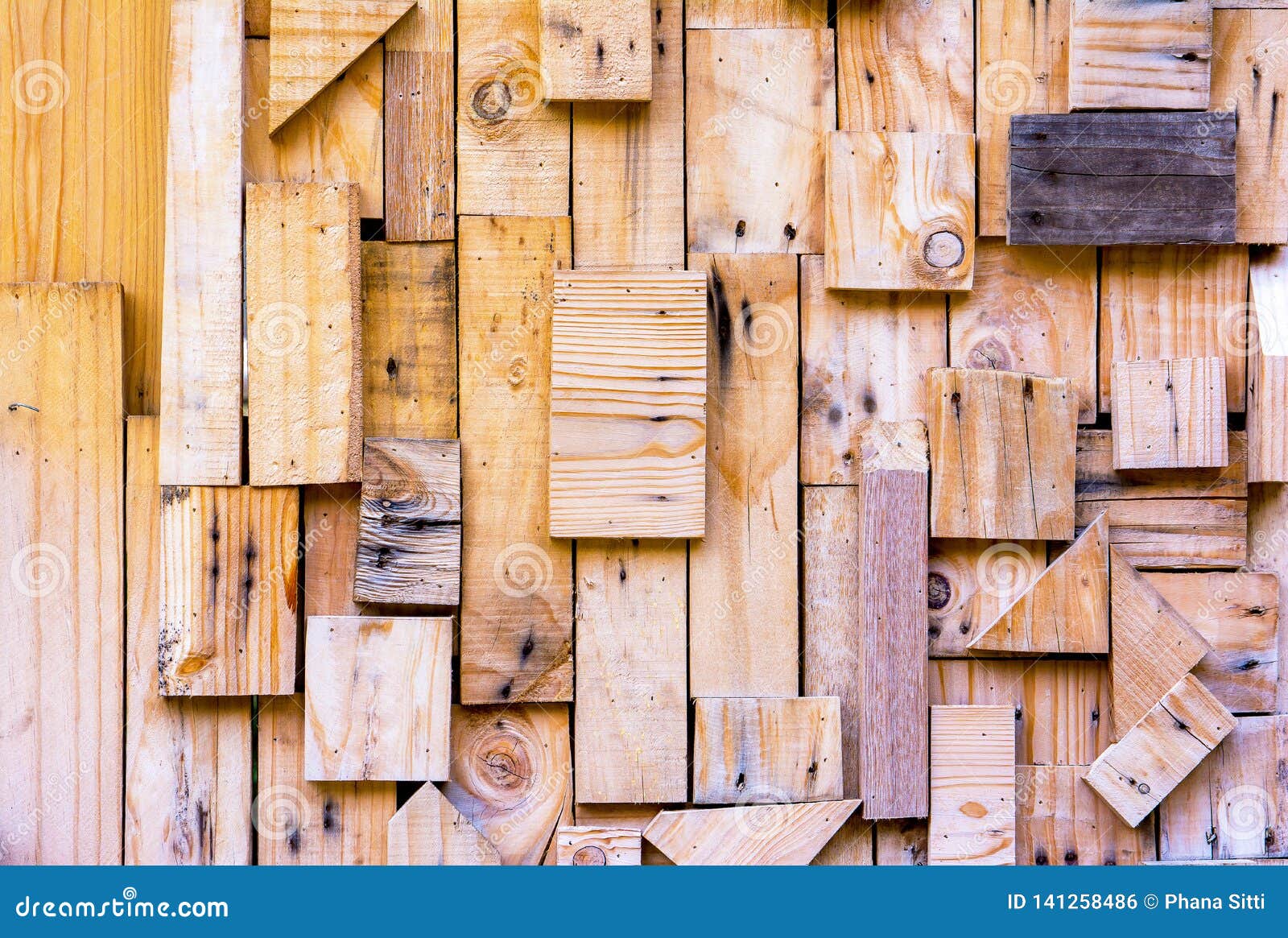 Old Wood Texture of Pieces Pallets Wall for Background Stock Photo ...