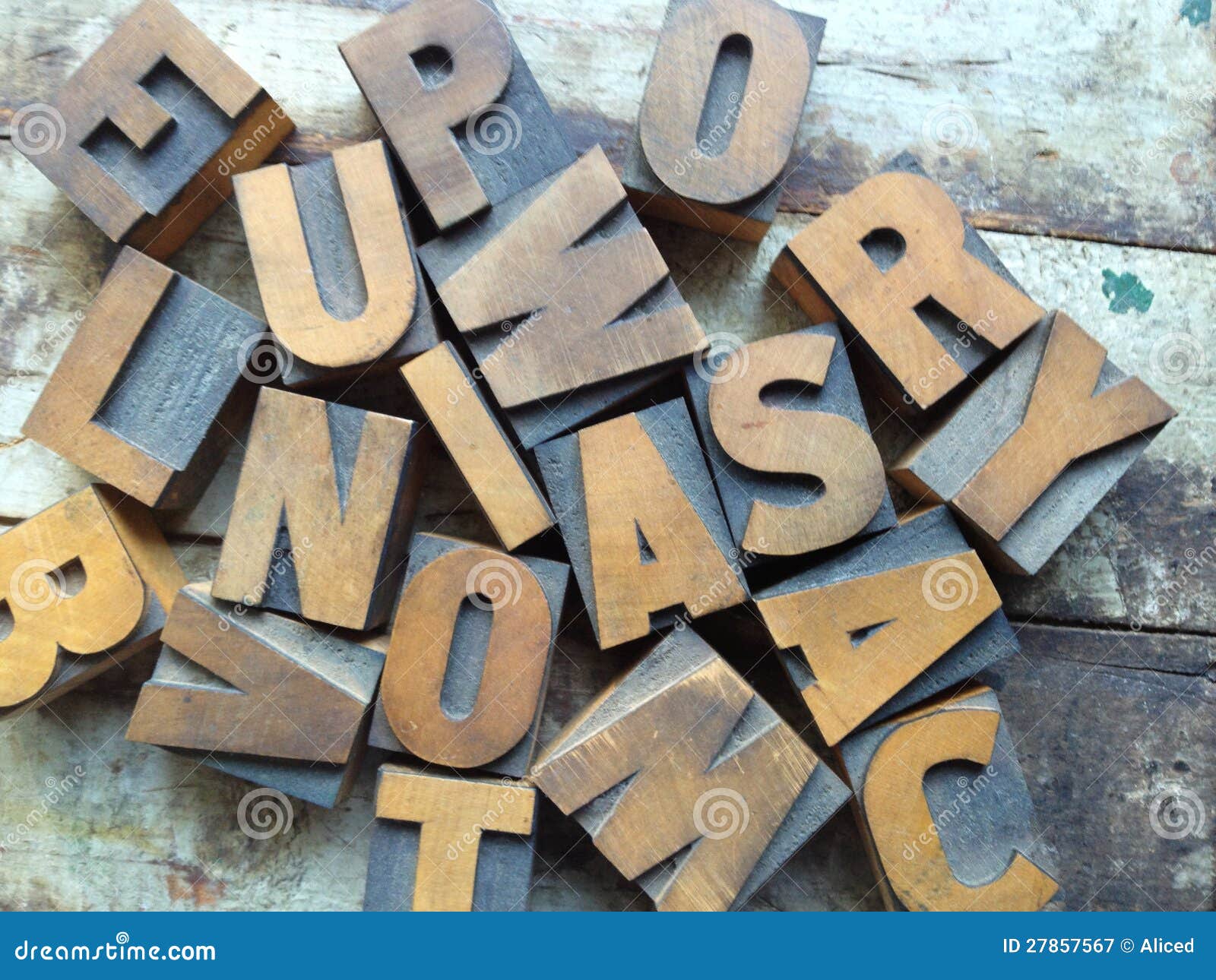 Old wood type stock image. Image of typesetting, type - 27857567