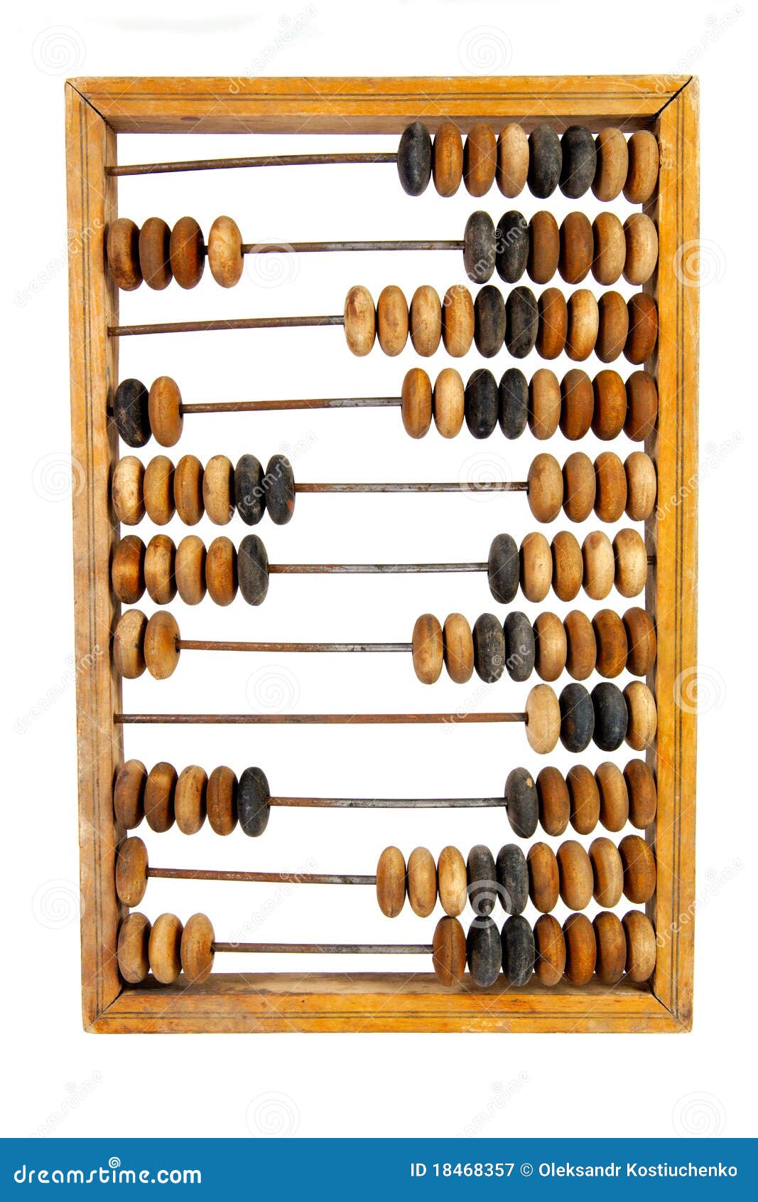 Old Wooden Abacus with a Calculated Sum Stock Image - Image of abacus ...