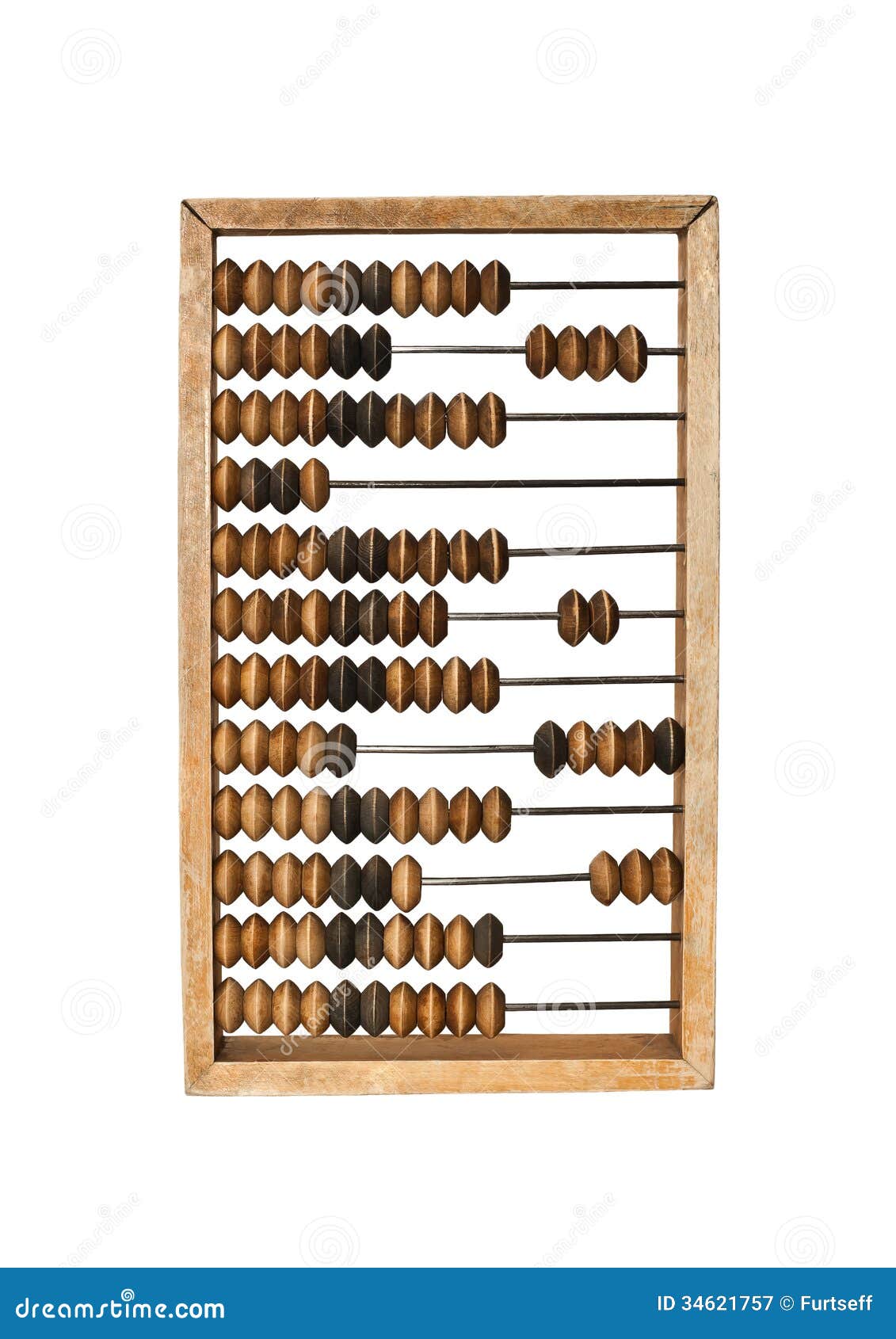 Old wooden abacus stock image. Image of science, mathematical - 34621757