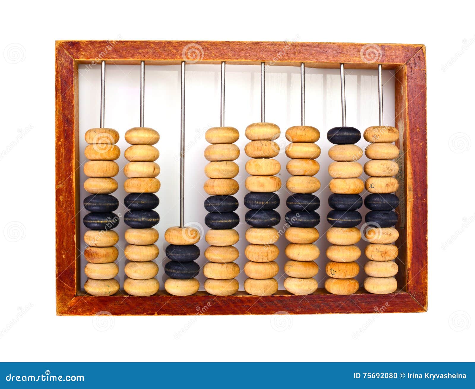 Old Wooden Abacus stock photo. Image of math, ancient - 75692080