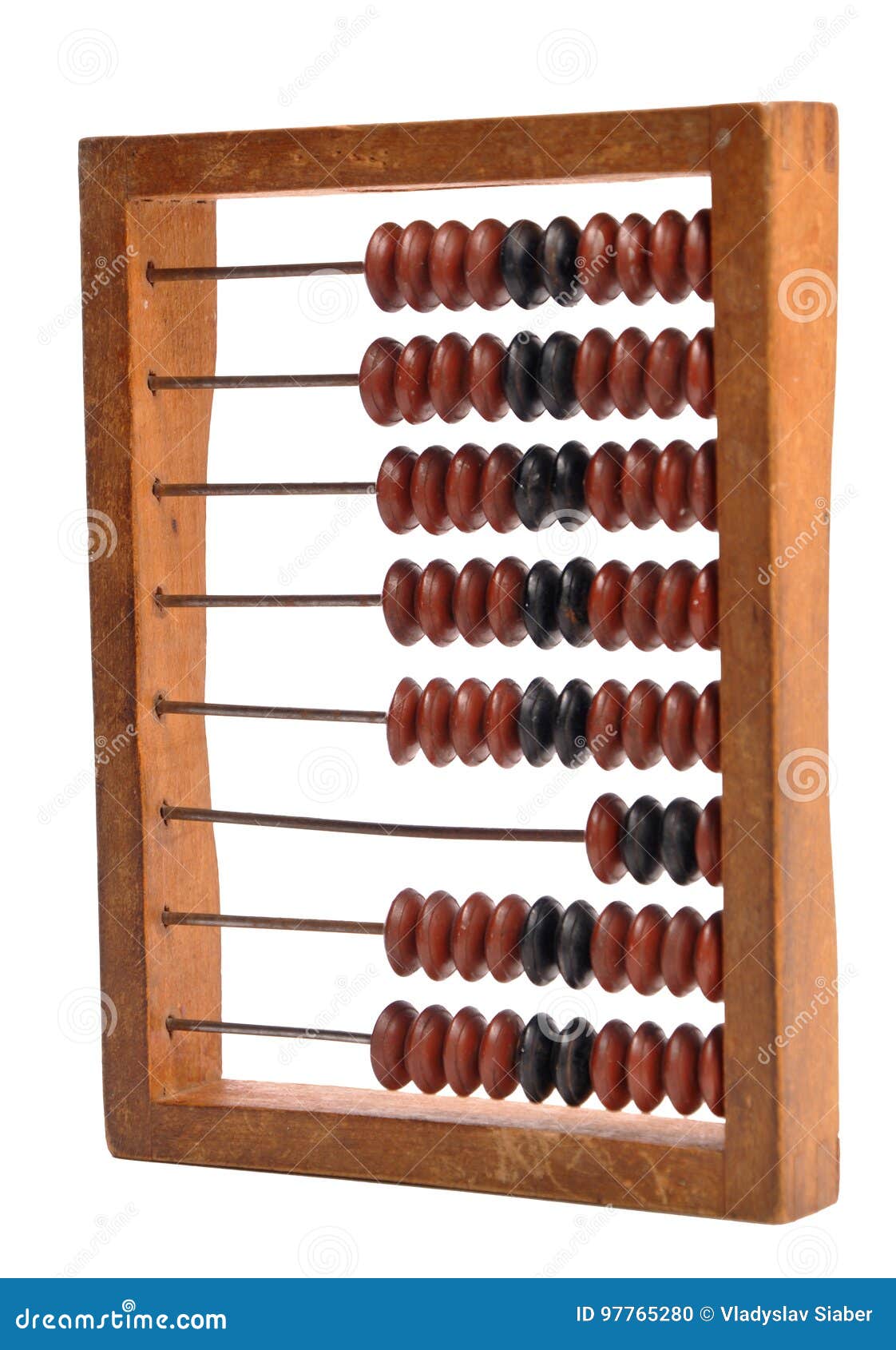 Old Wooden Abacus on White Background Stock Photo - Image of ...