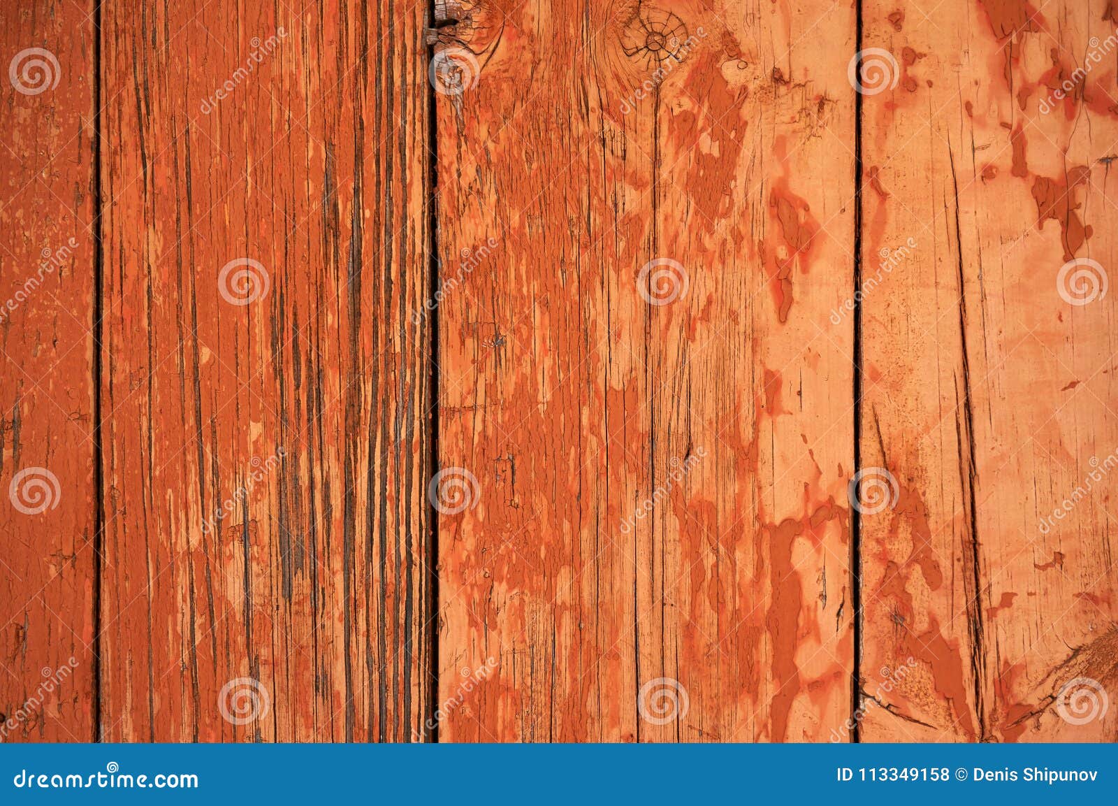 Old Wooden Background Painted in Red with Cracks. Stock Photo - Image ...