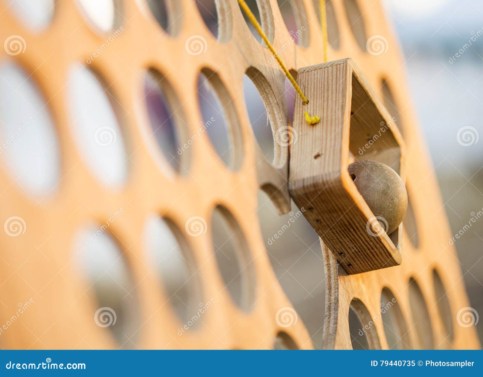 Old Wooden Ball Game Design Stock Image - Image of option, choice: 79440735