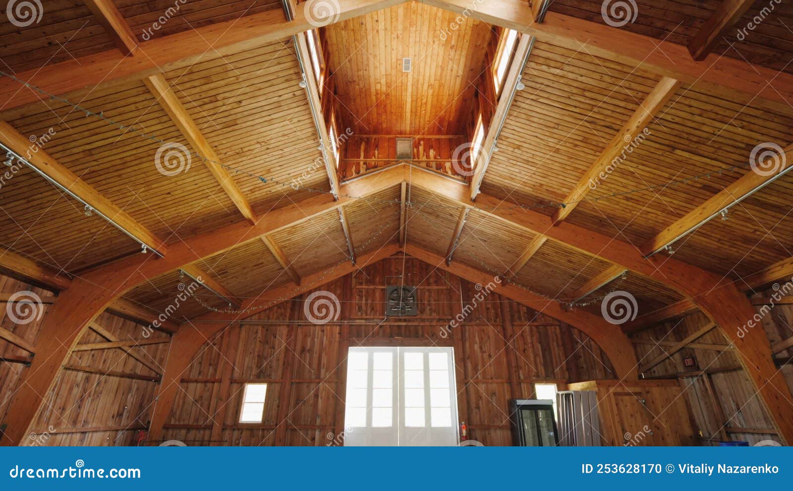 Old Wooden Barn, Inside View Stock Footage - Video of building, rural ...