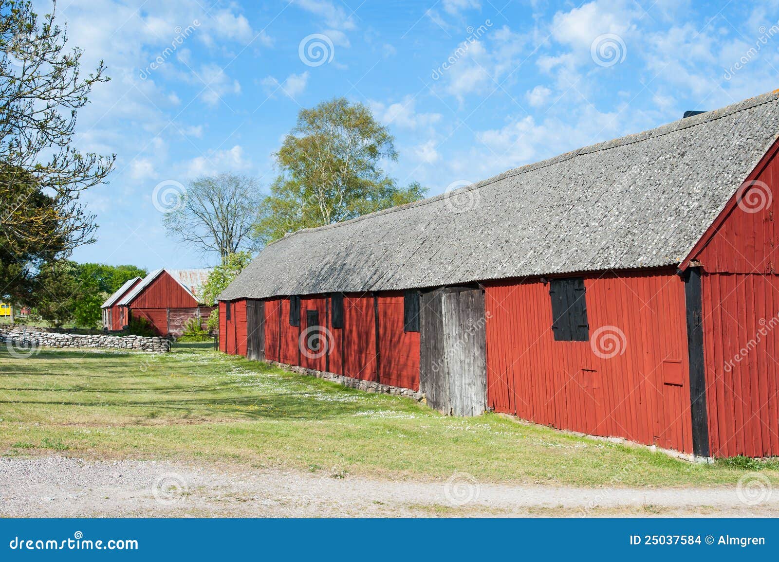 Old Wooden Barns and Stables in Sweden Stock Photo - Image of cladding ...